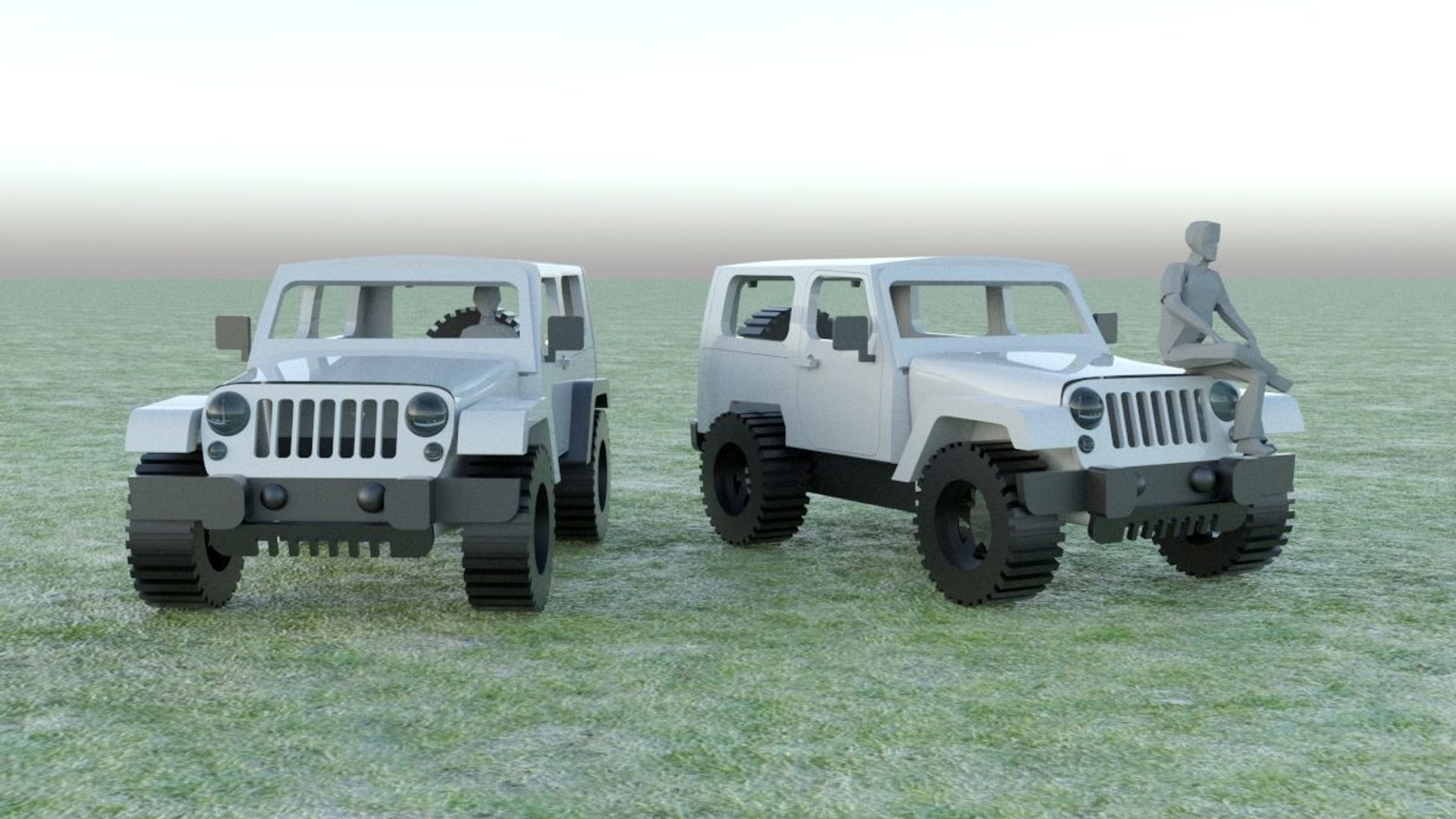 Jeep Car Rhino Vehicle 3D Model - TurboSquid 1427428