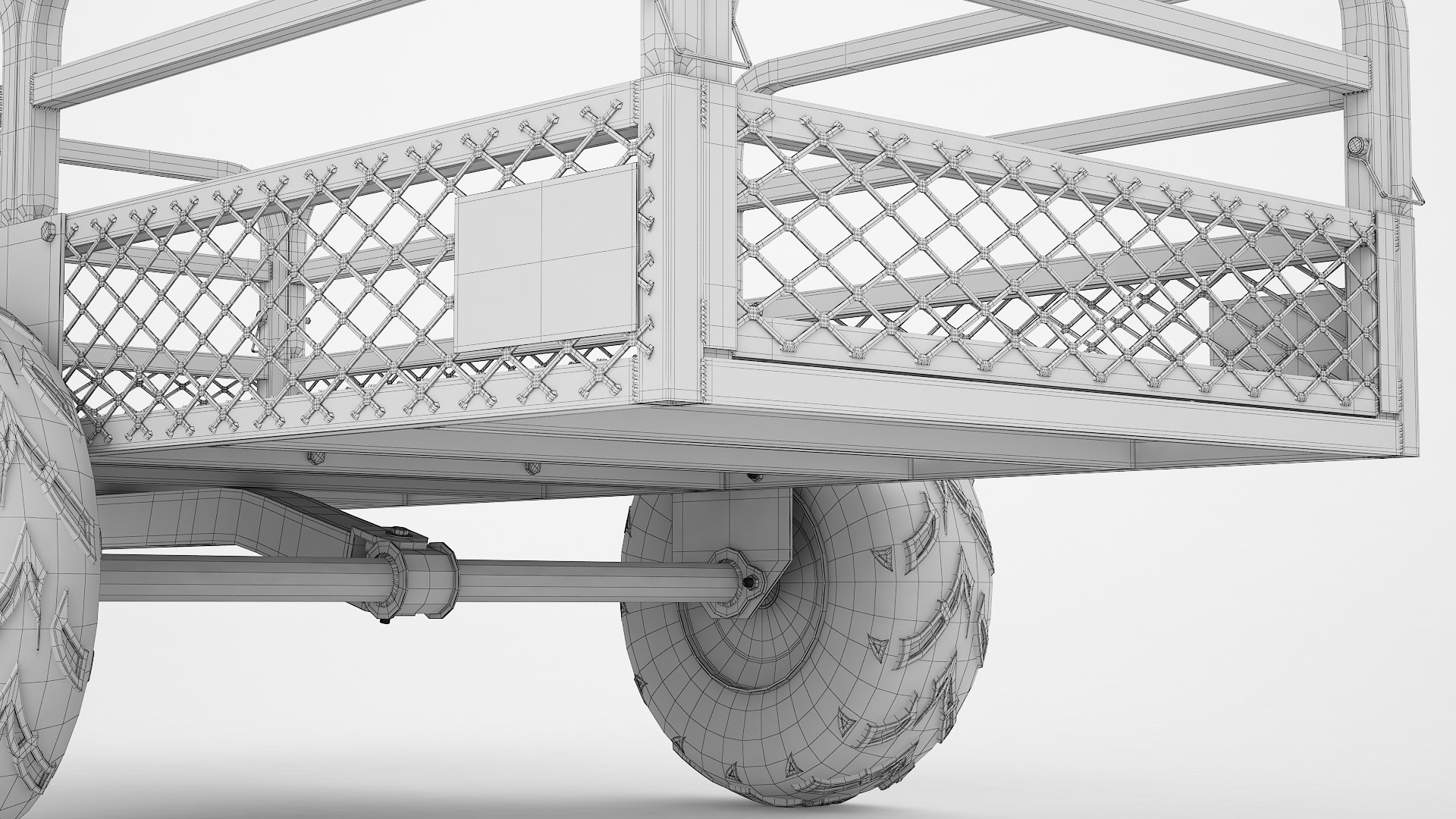 Heavy Duty Steel Dump Trailer 01 3D Model - TurboSquid 2288628