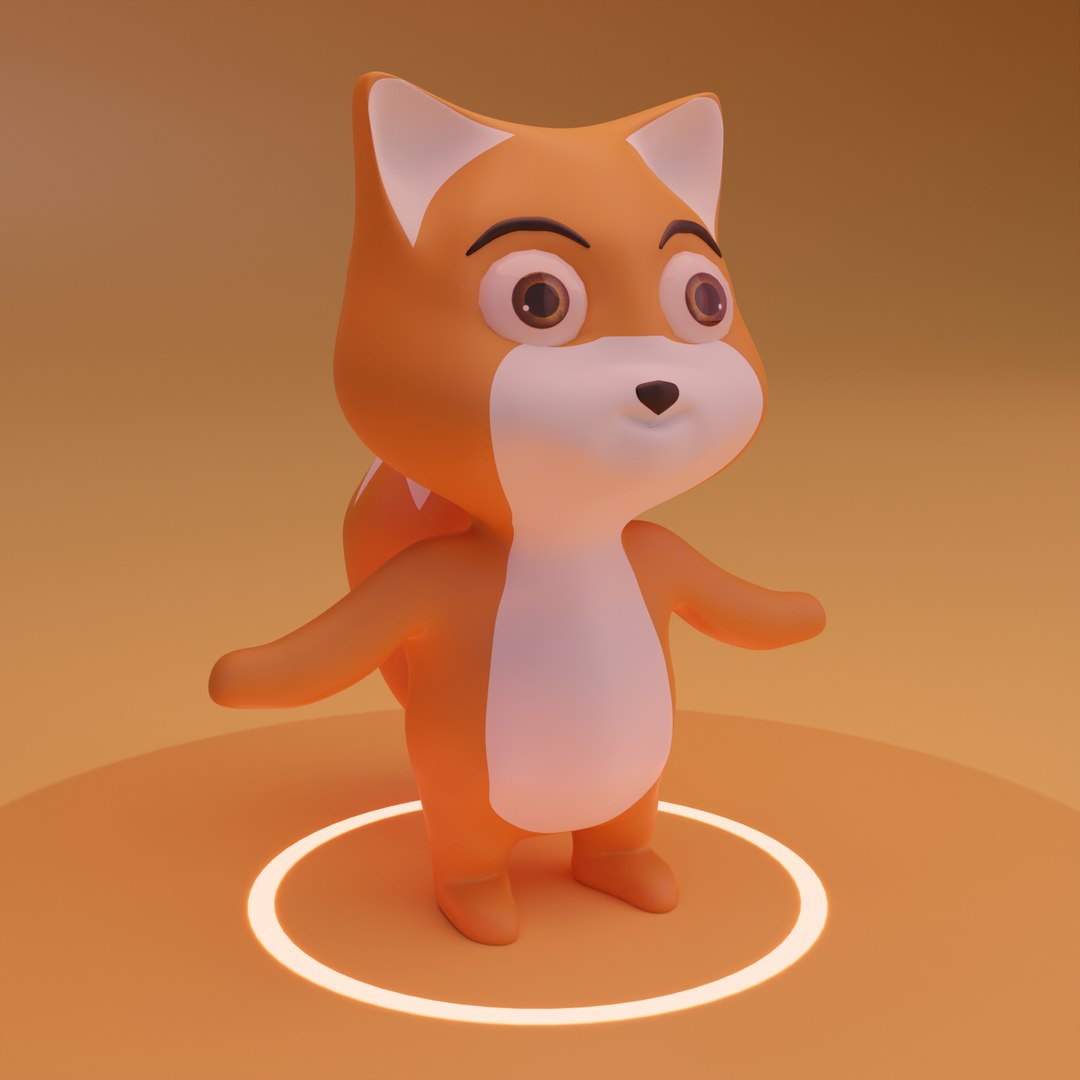 3D Stylized Fox Model - TurboSquid 2167399