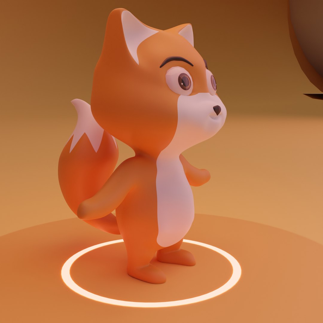 3D Stylized Fox Model - TurboSquid 2167399