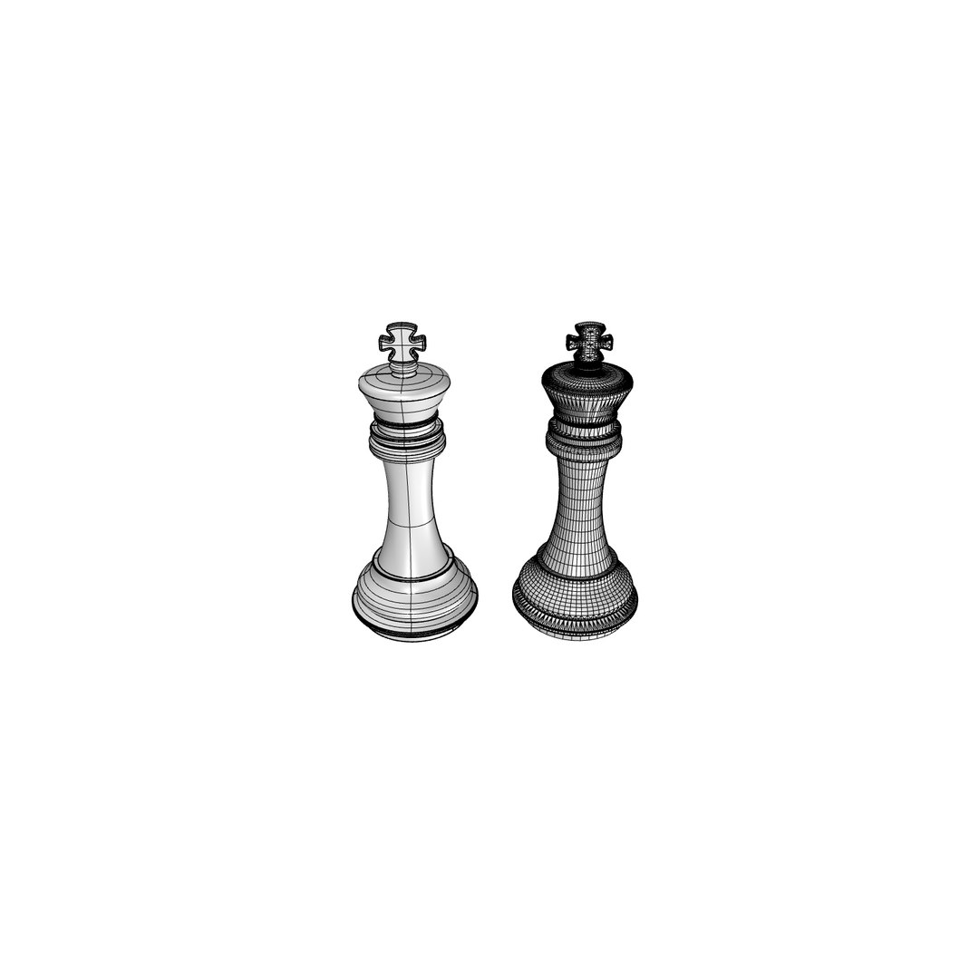 Chess King Model - TurboSquid 1520667