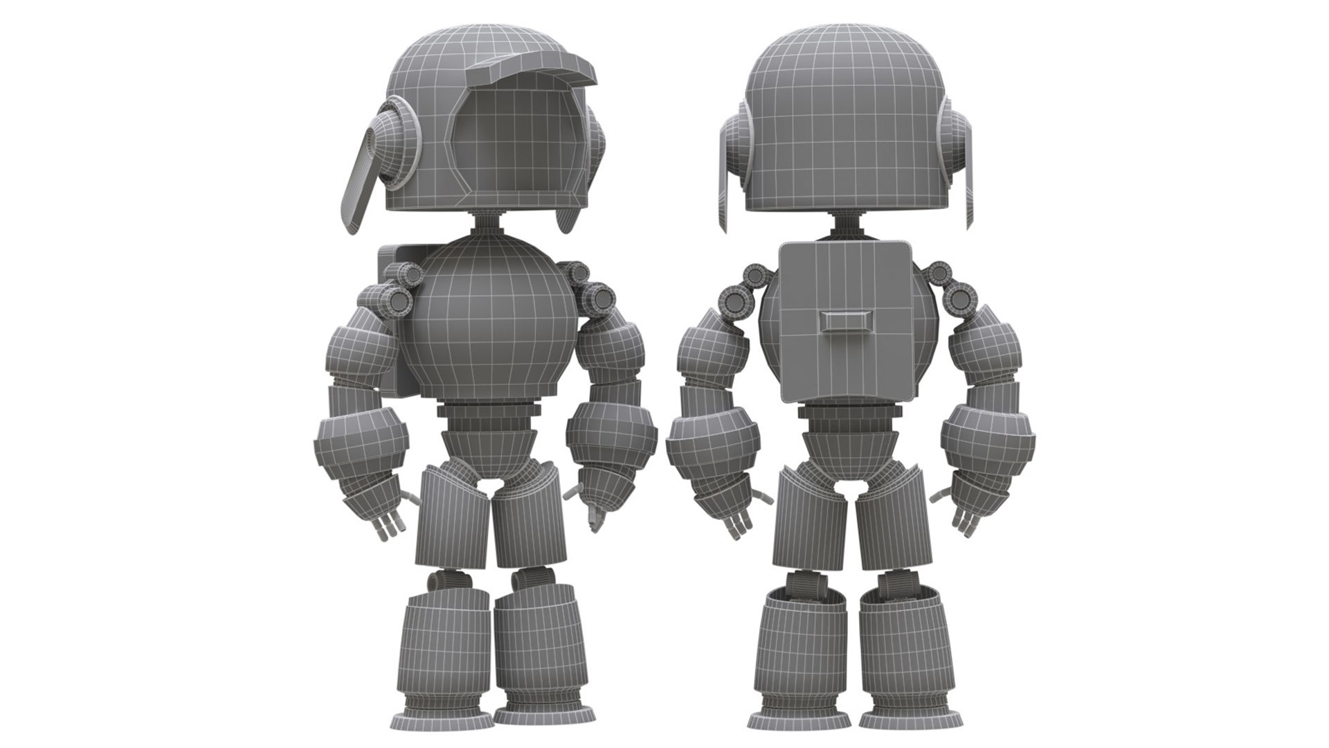 3D Mini Robot Low Poly Model - TurboSquid 1831385