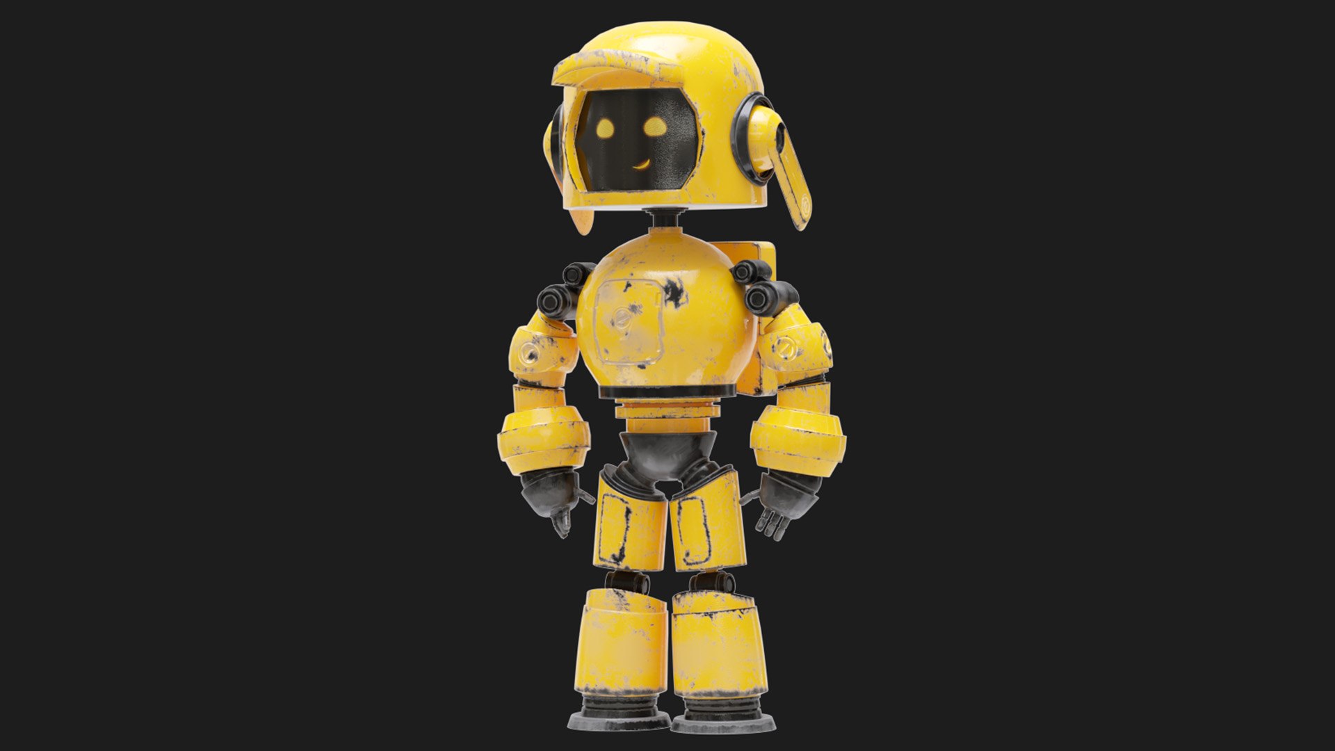 3D Mini Robot Low Poly Model - TurboSquid 1831385