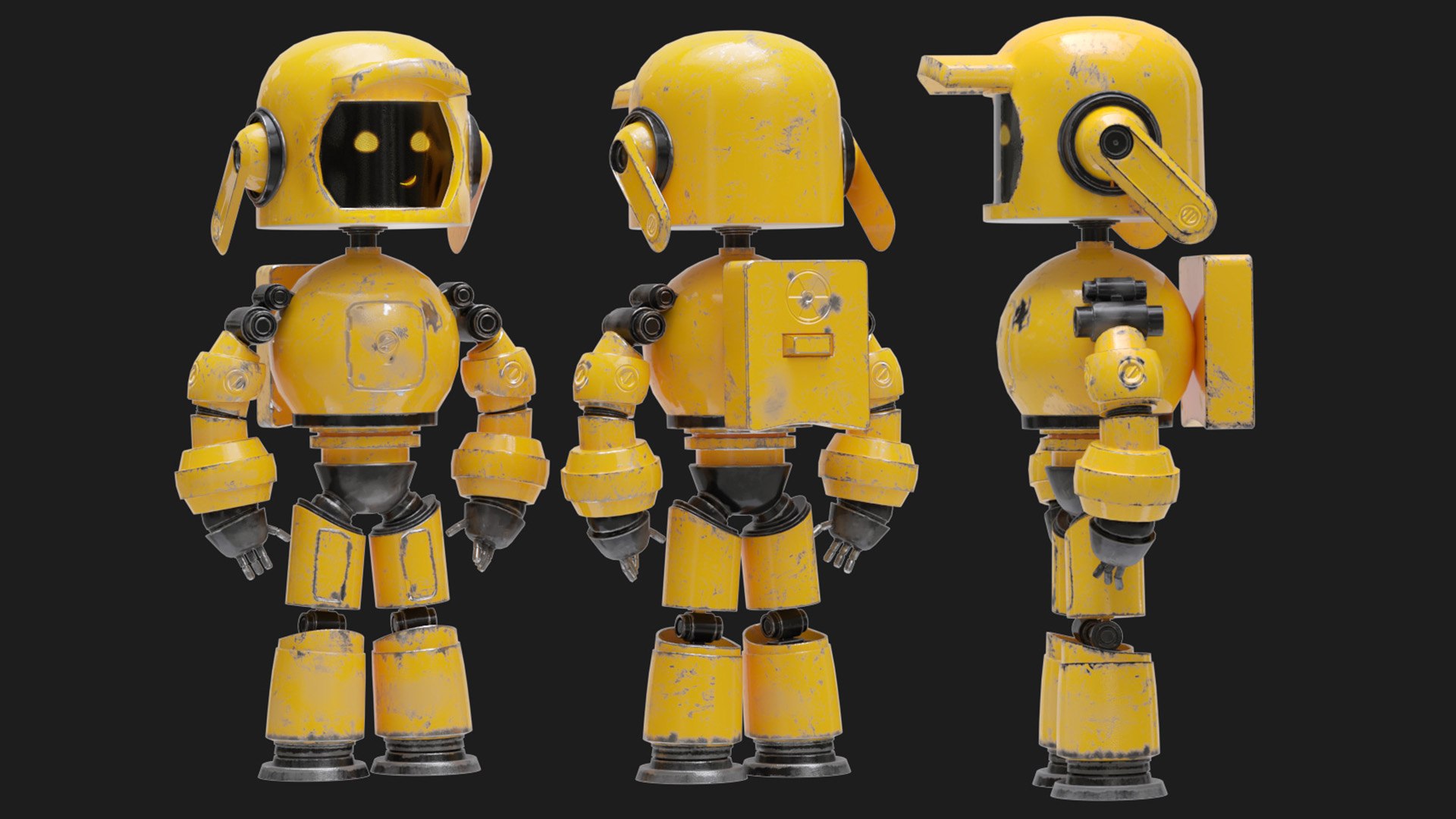 3D Mini Robot Low Poly Model - TurboSquid 1831385