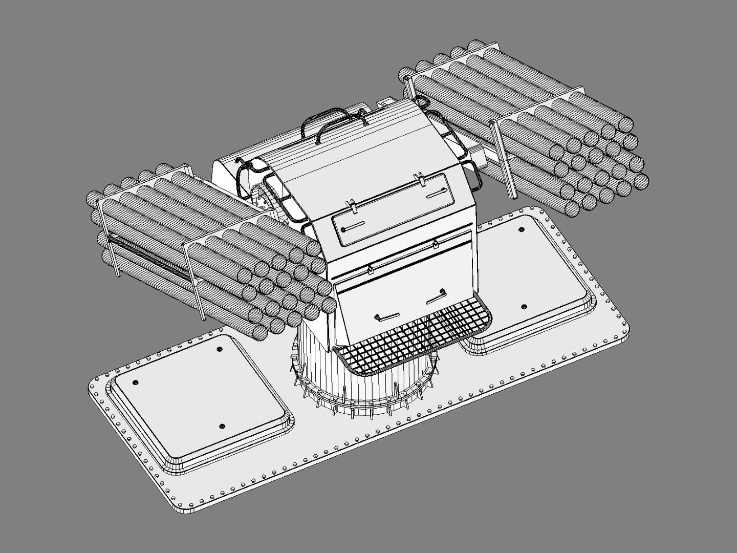 3d A-215 Grad Mlrs