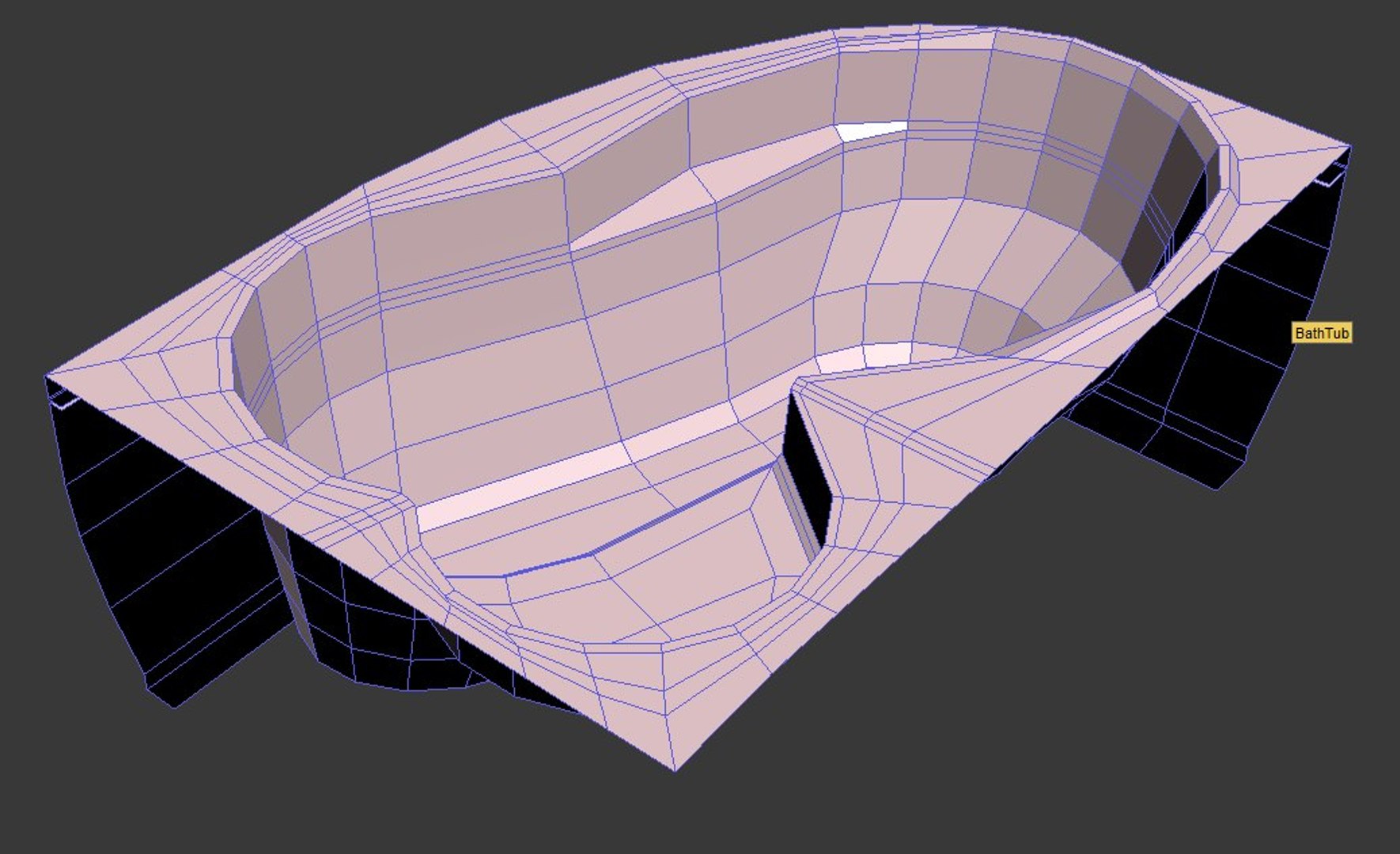3ds Max Corner Bathtub
