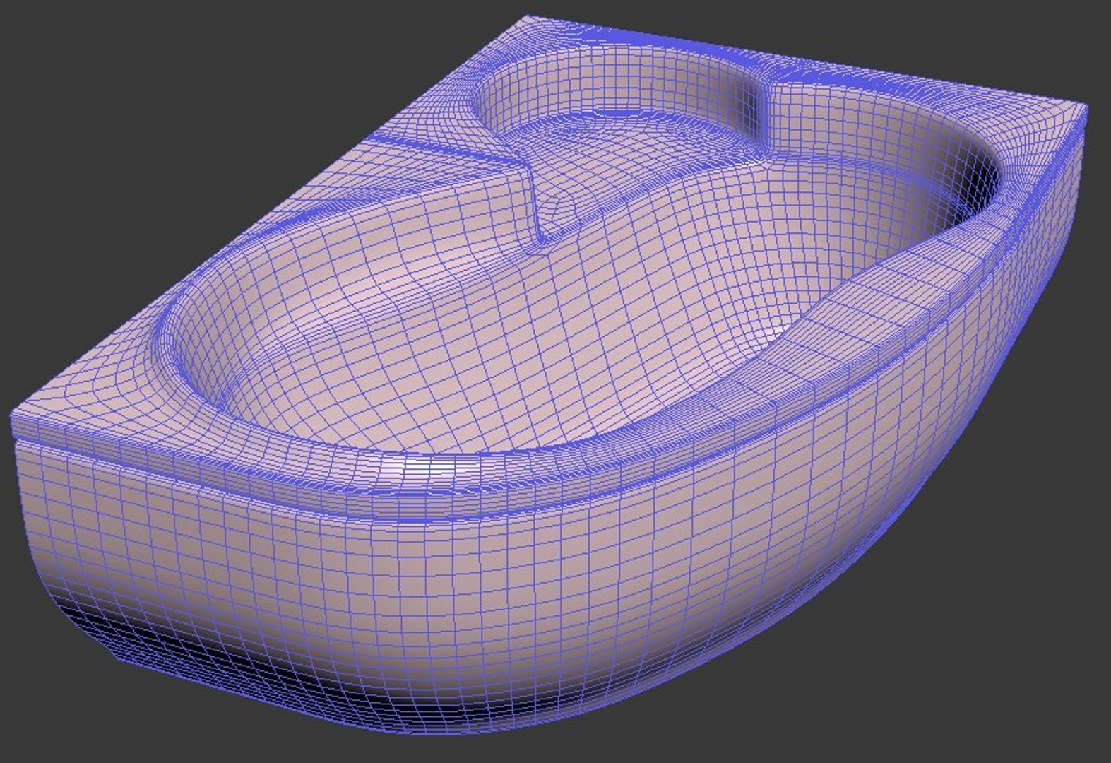3ds Max Corner Bathtub