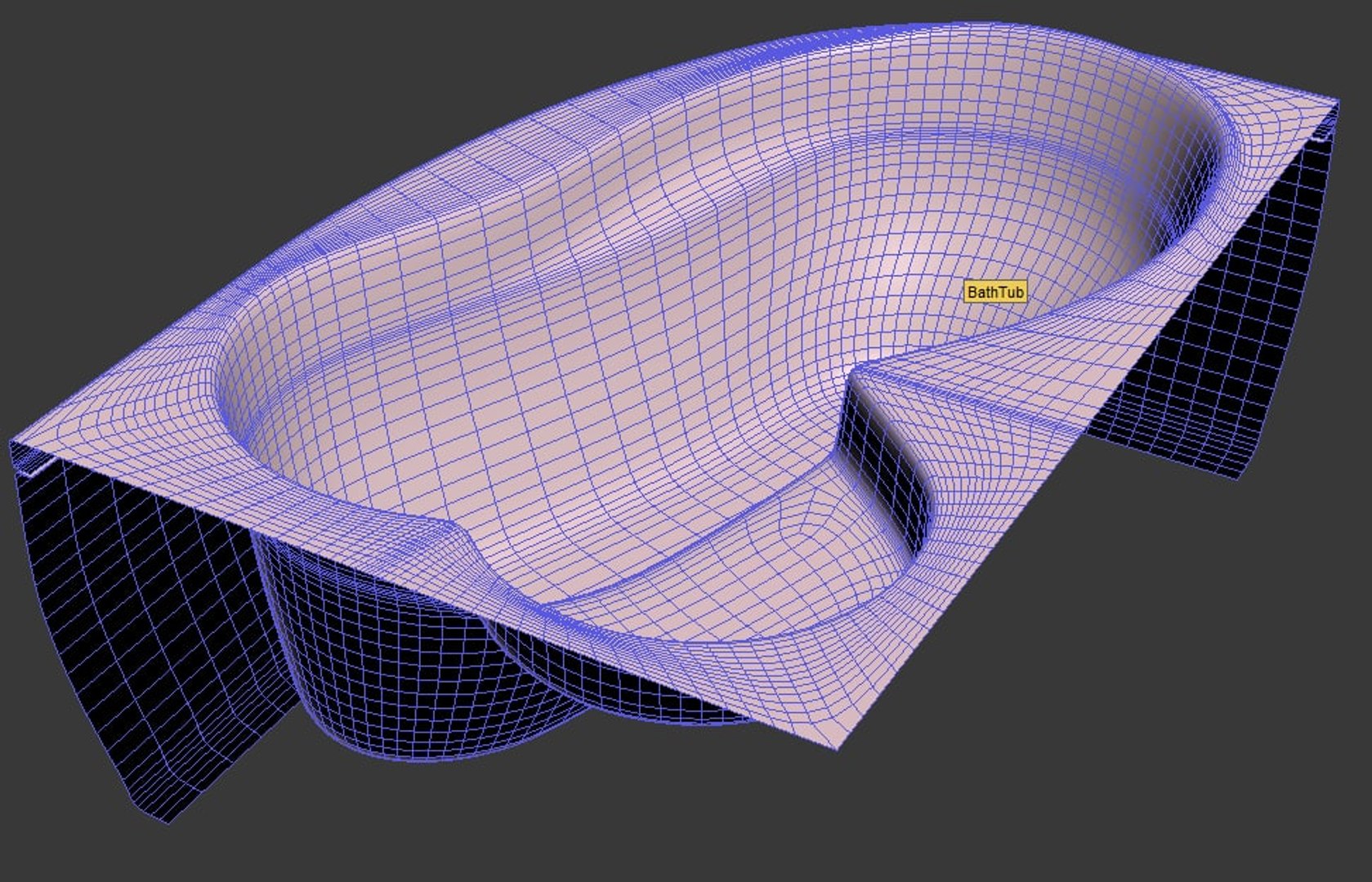 3ds Max Corner Bathtub