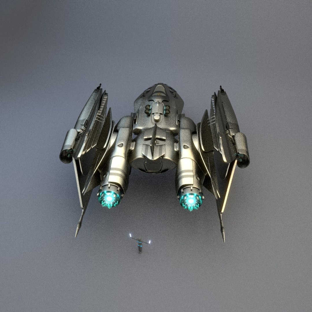 Space Spaceship 3d Model