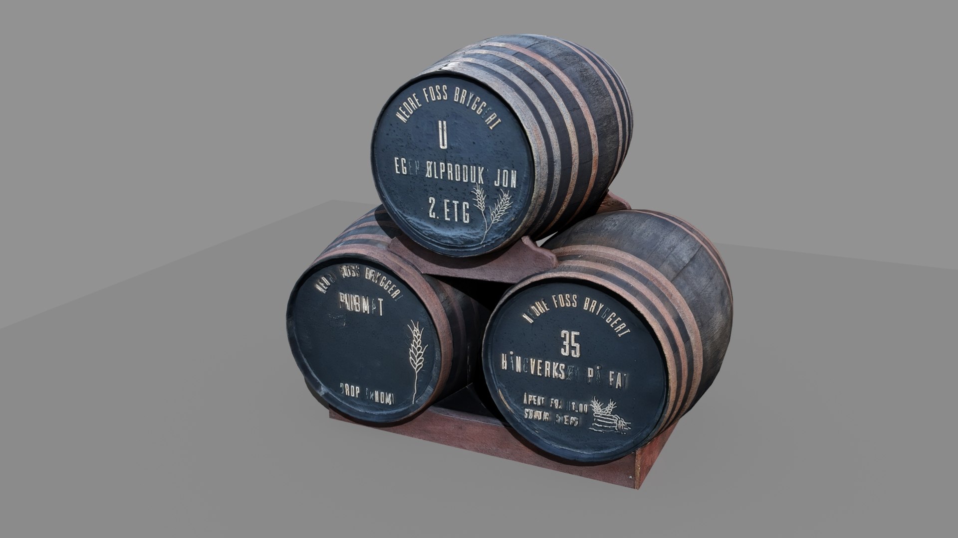 Barrels 3D - TurboSquid 2343326
