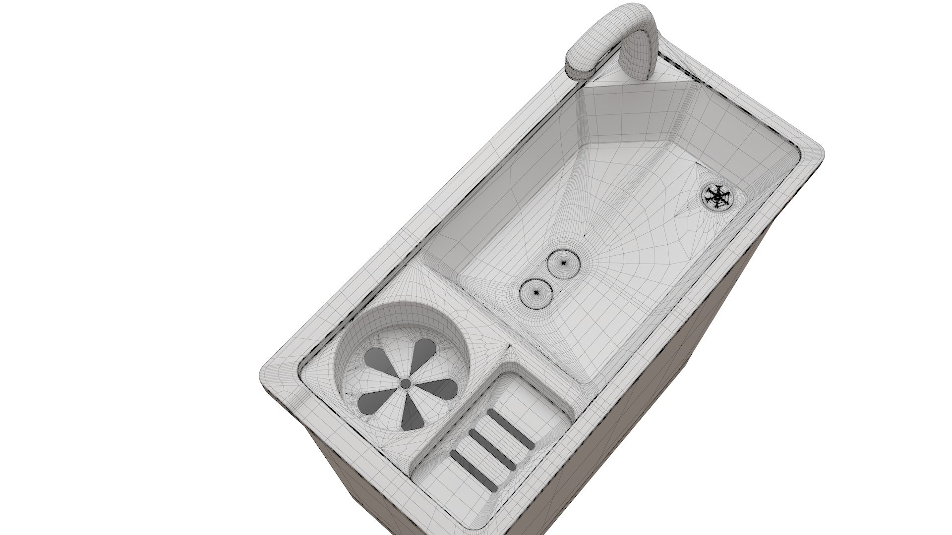 Ecosys Box Square Wc Tank 3D Model - TurboSquid 2158348