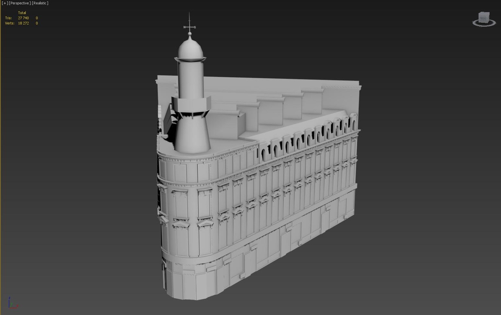 building classical style 3d model