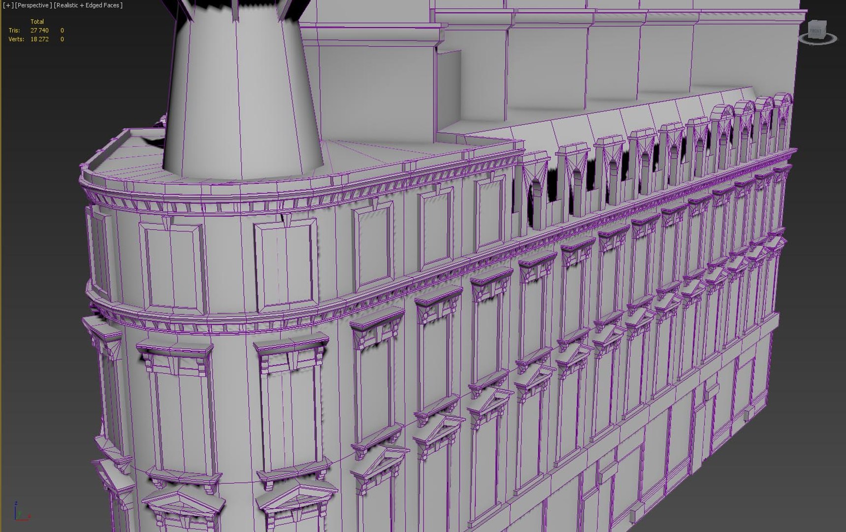 building classical style 3d model