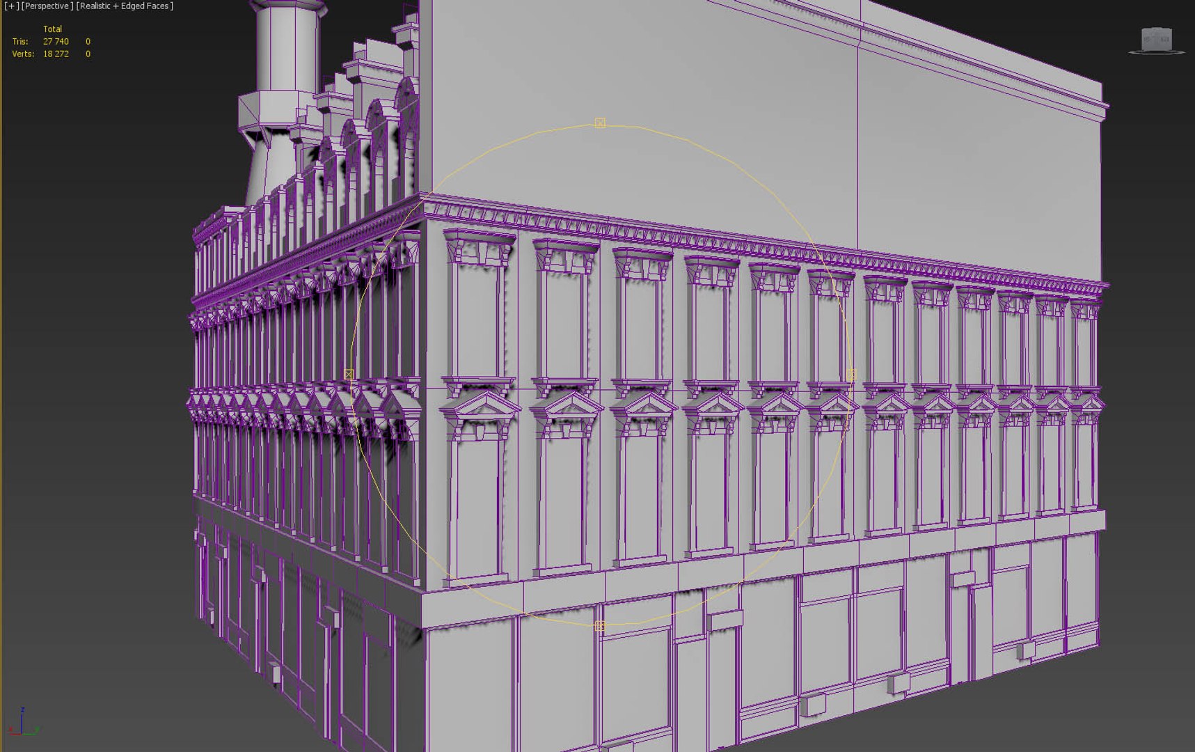 building classical style 3d model