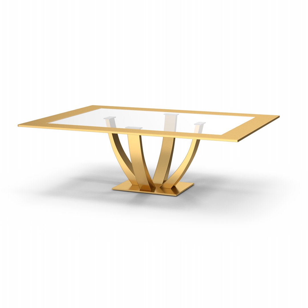 Gold Coffee Table 3D - TurboSquid 2026885