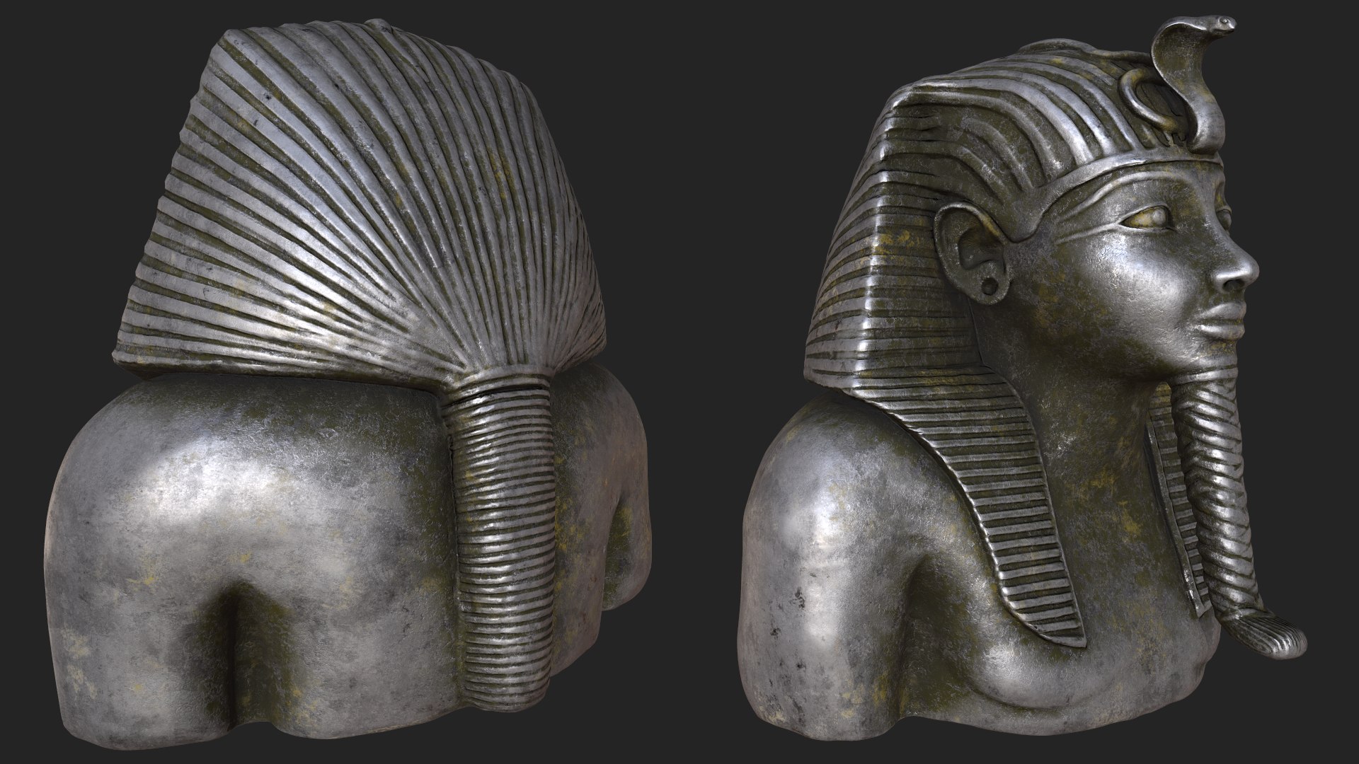 3D Pharaoh Metal - TurboSquid 2013713