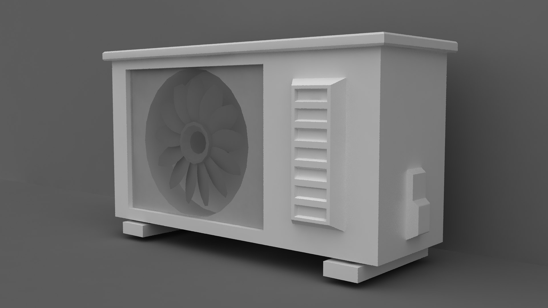 Split Air Conditioner Out Unit 3D Model - TurboSquid 1915080