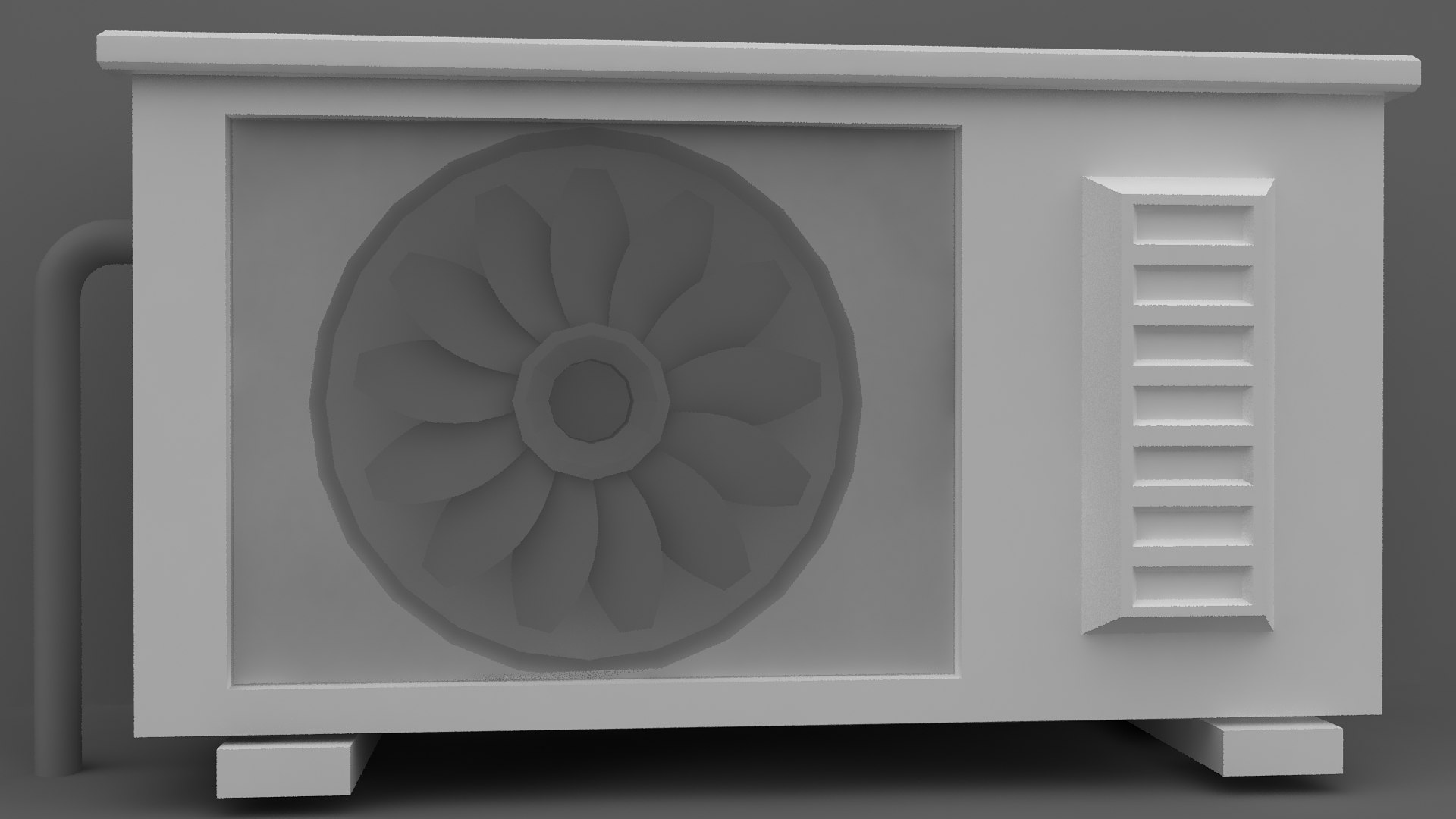 Split Air Conditioner Out Unit 3D Model - TurboSquid 1915080
