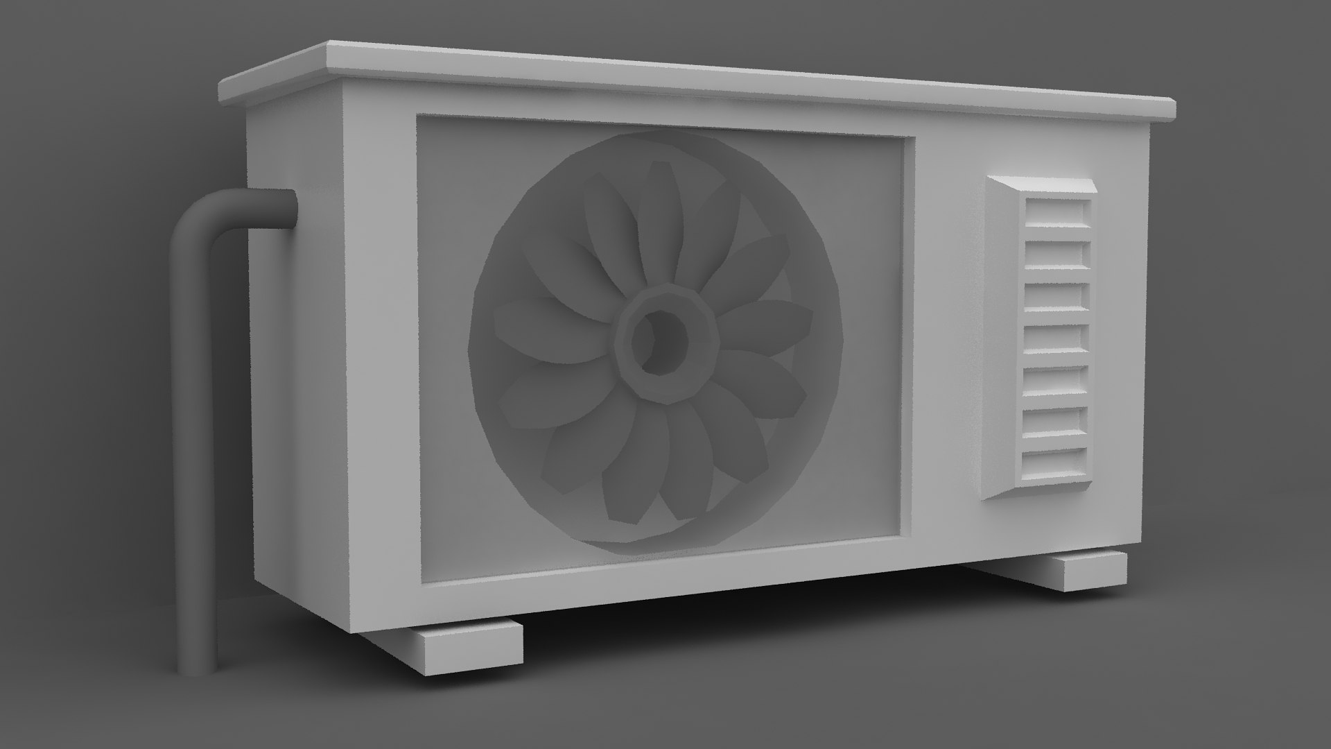 Split Air Conditioner Out Unit 3D Model - TurboSquid 1915080