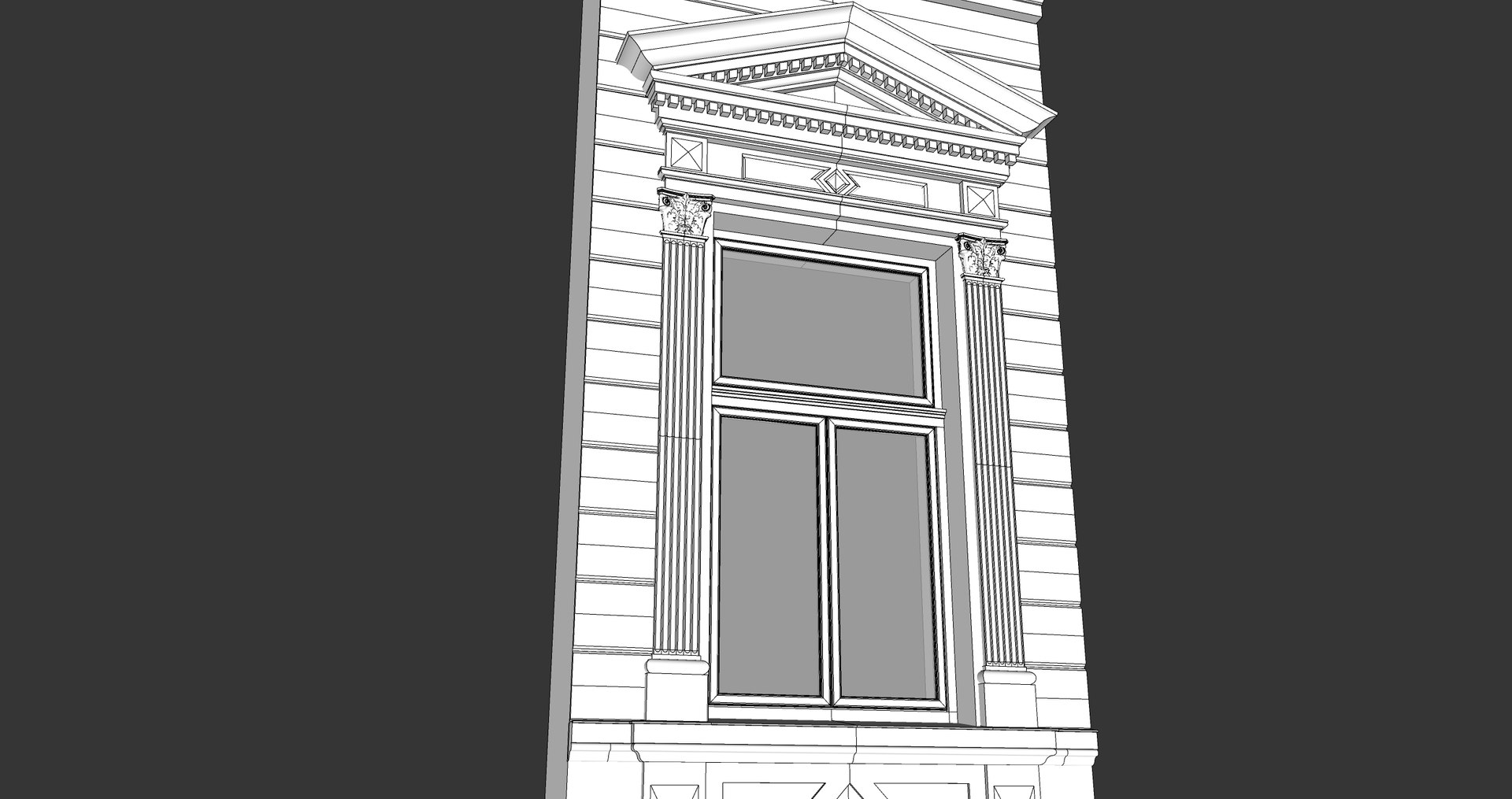 3D model Classic window frame Corinthian Order capital - TurboSquid 2085933