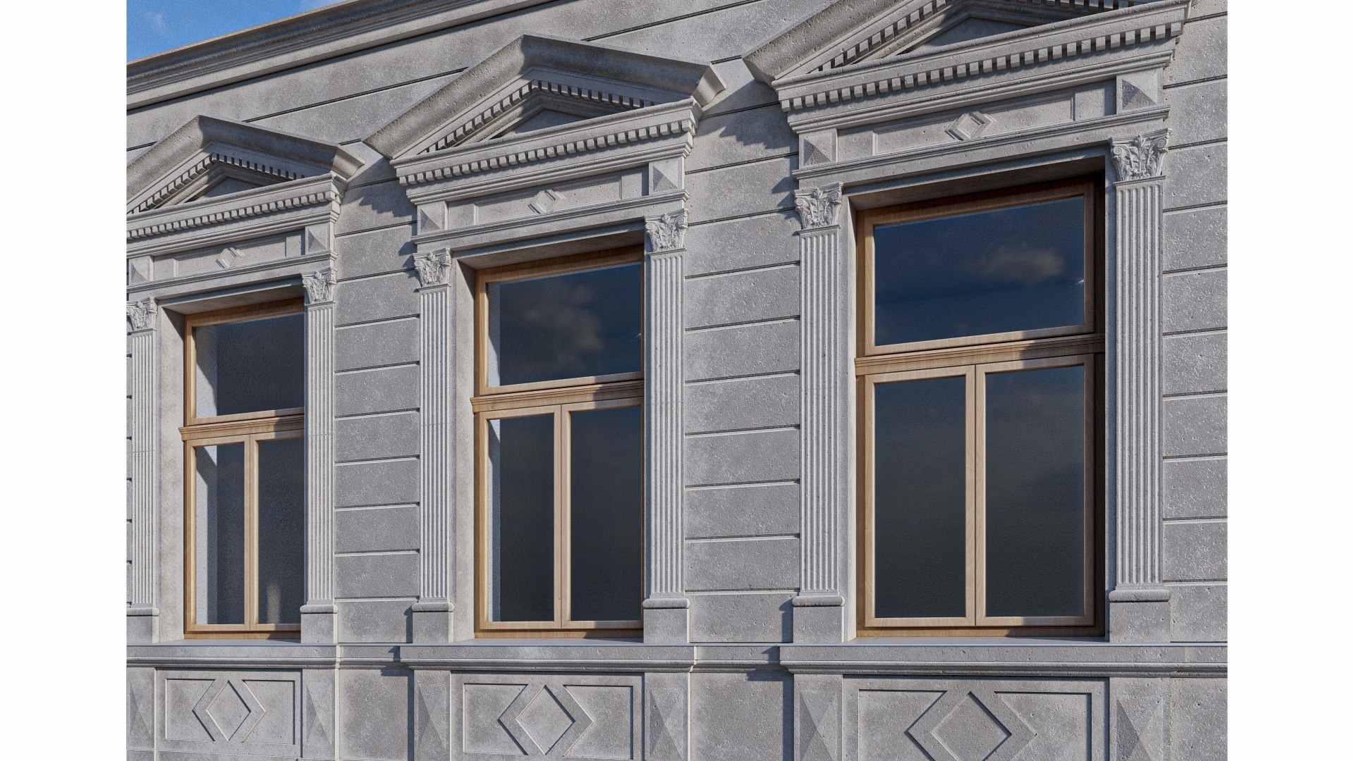 3D model Classic window frame Corinthian Order capital - TurboSquid 2085933