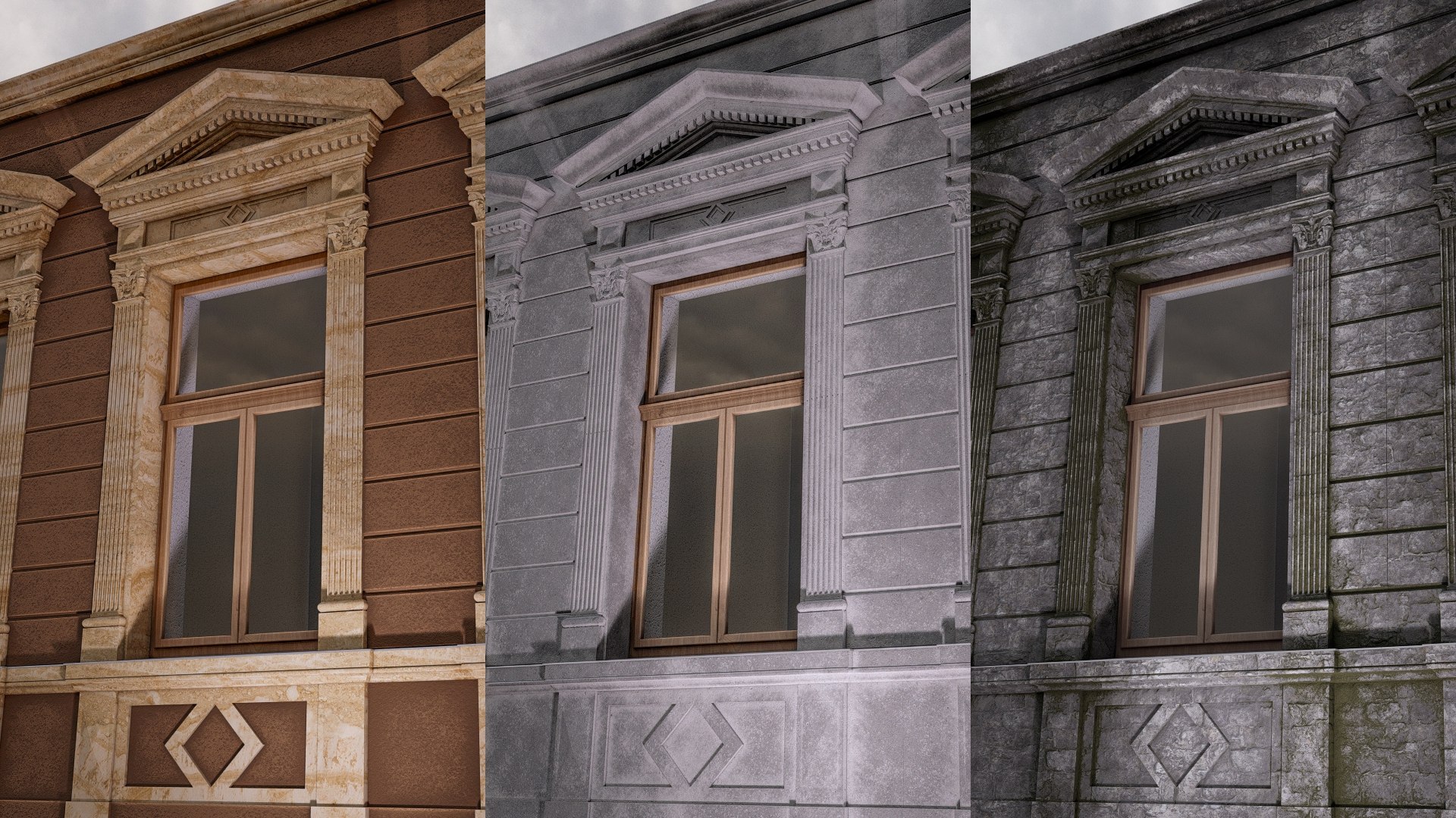 3D model Classic window frame Corinthian Order capital - TurboSquid 2085933