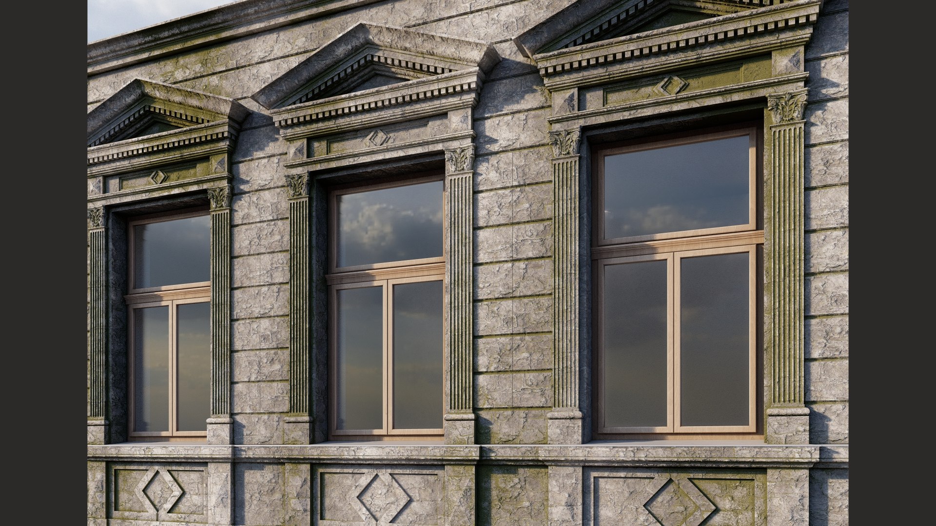 3D model Classic window frame Corinthian Order capital - TurboSquid 2085933