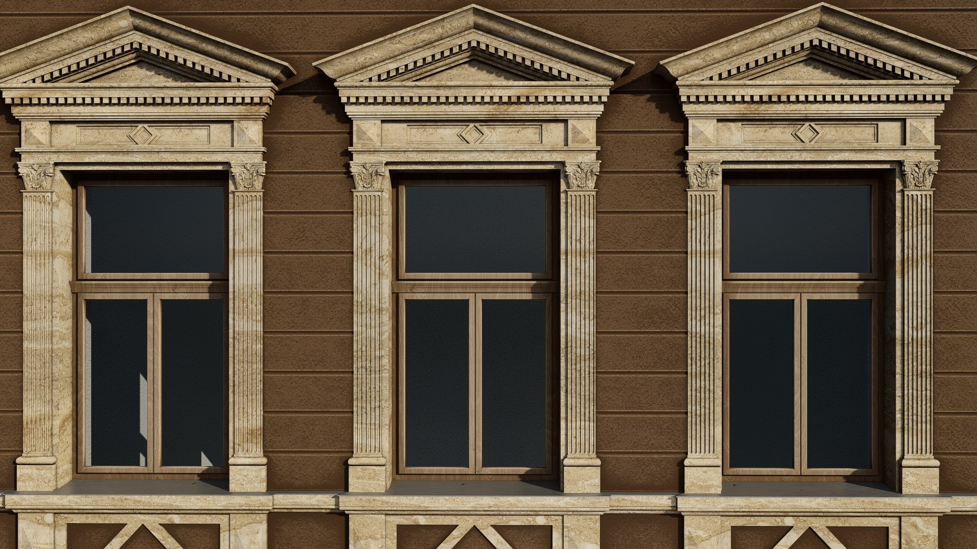 3D model Classic window frame Corinthian Order capital - TurboSquid 2085933
