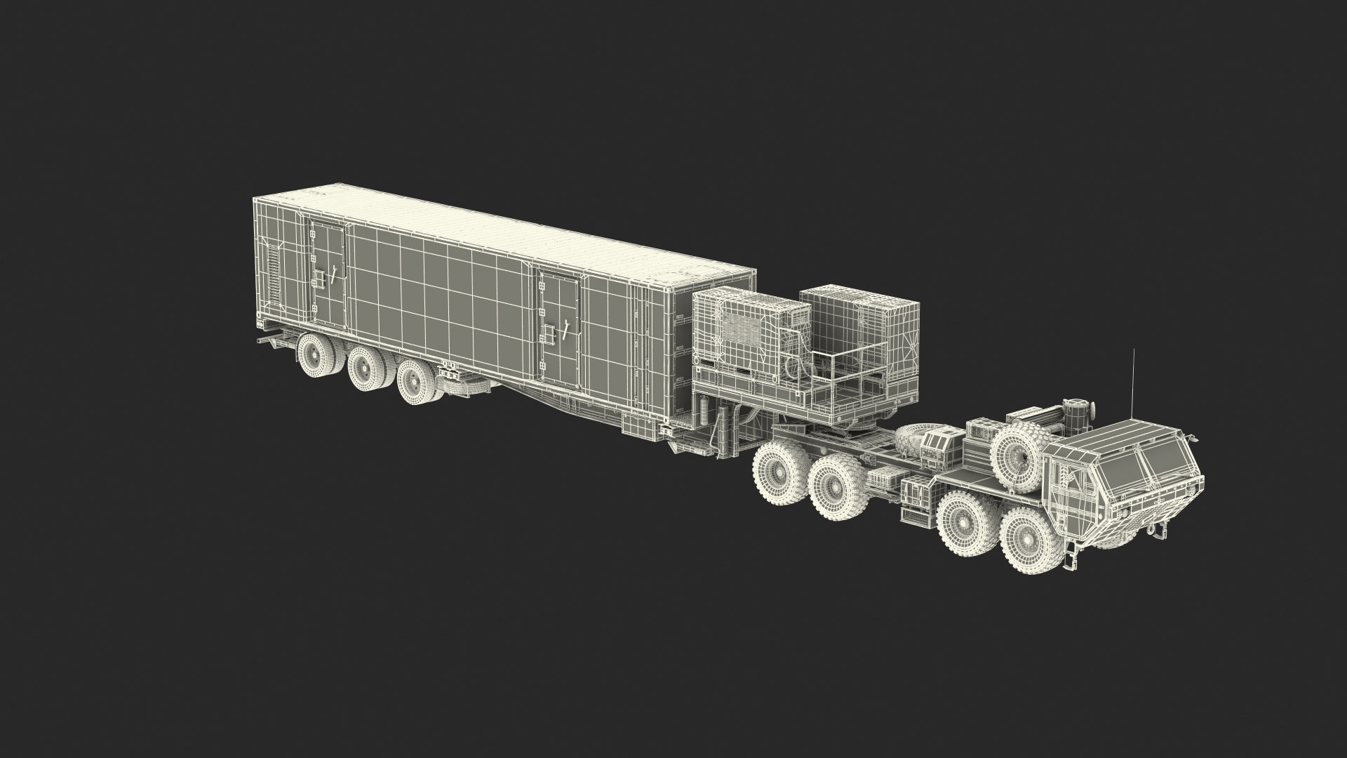 US Army Typhon Battery Operation Center With Truck HEMTT M983 3D Model - TurboSquid 2330112