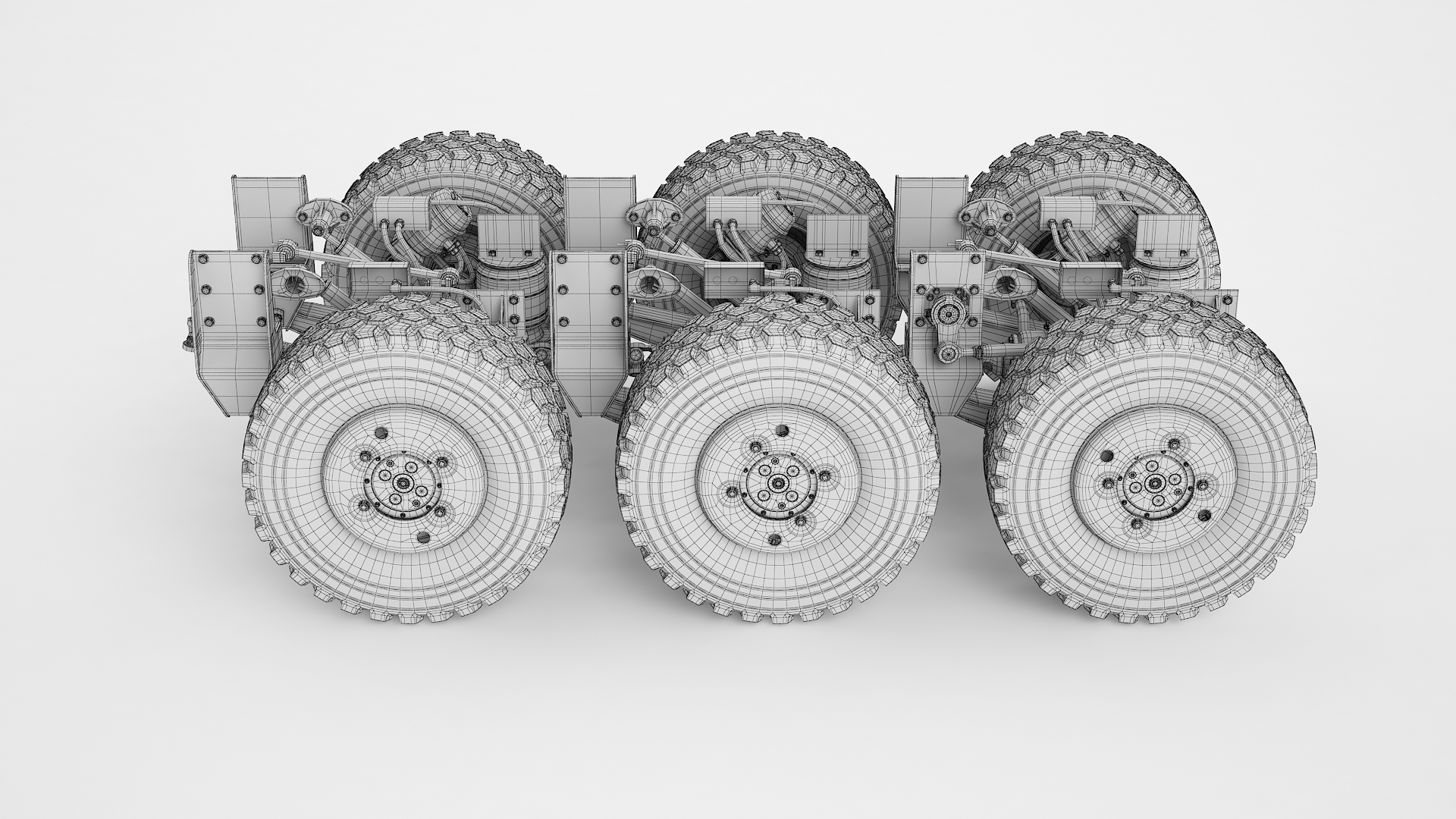 Military Semi Truck Axle Chassis 01 3D - TurboSquid 2174587