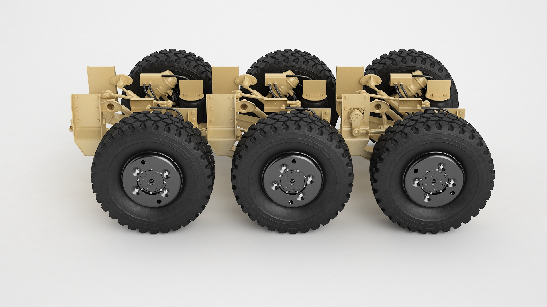 Military Semi Truck Axle Chassis 01 3D - TurboSquid 2174587