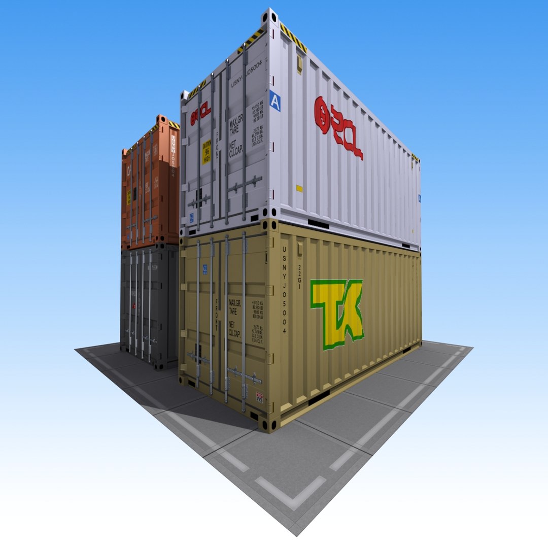 Cargo Shipping Container 3d Model
