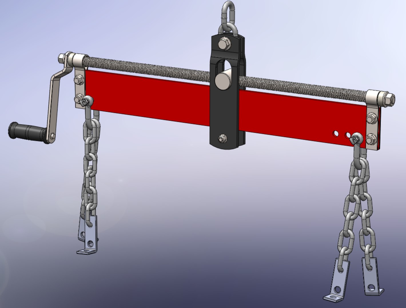 3D LOAD LEVELER ENGINE HOIST LIFT CRANE BALANCER ENGINE CHAINS HOOK ...