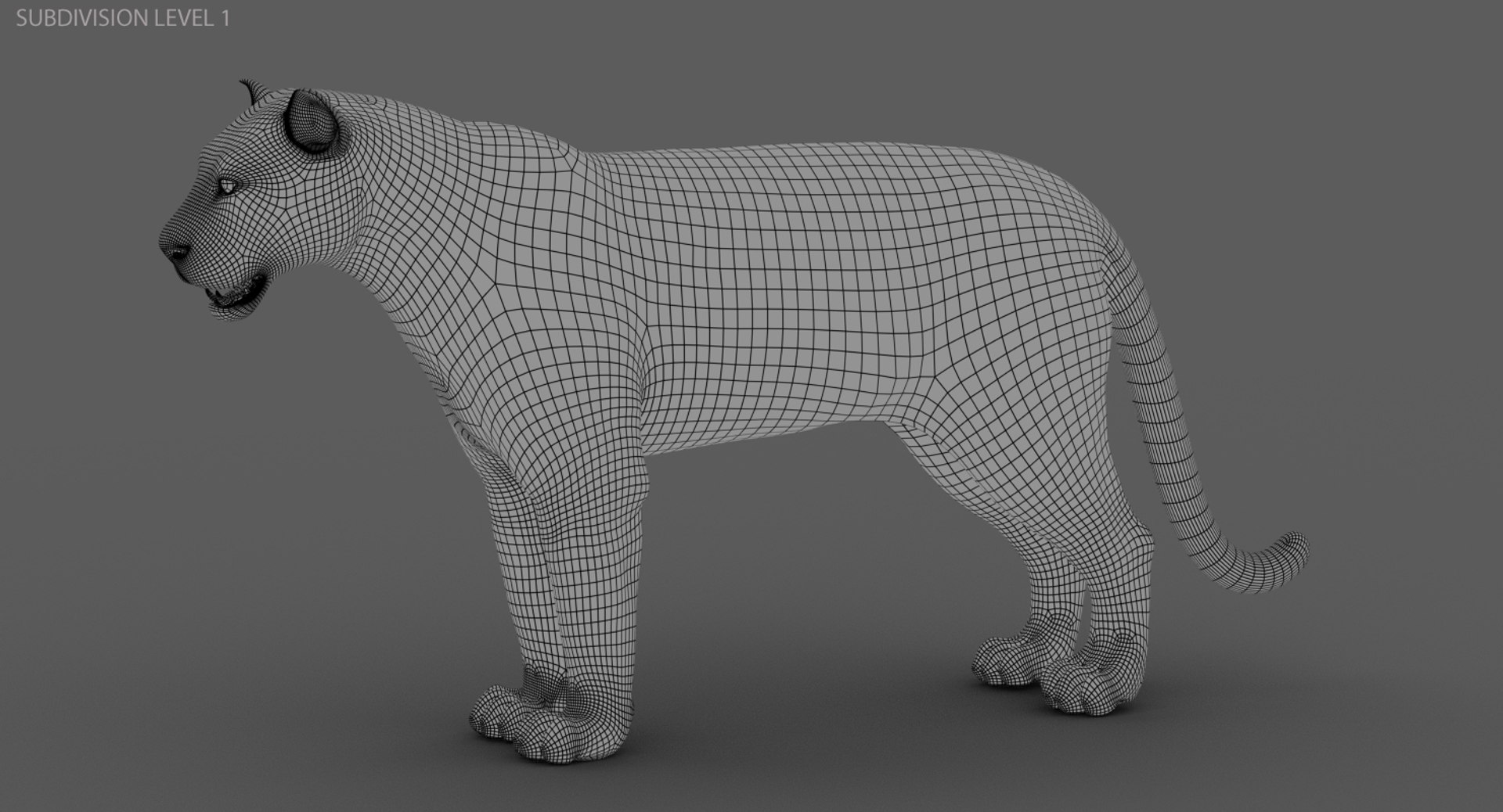 Tiger Rigged Fur Model - TurboSquid 1396777