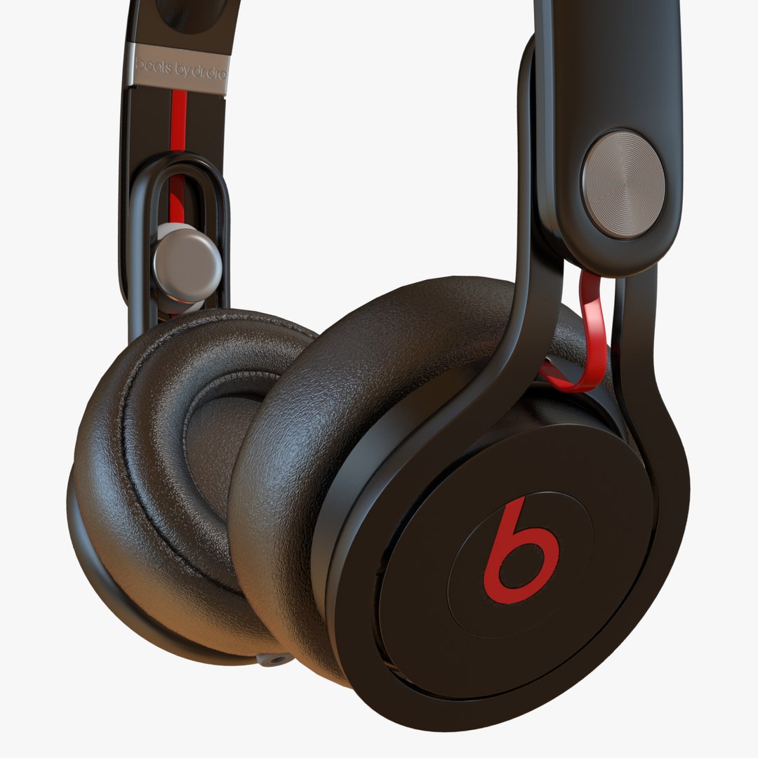 3d Beats Mixr Headphone Model