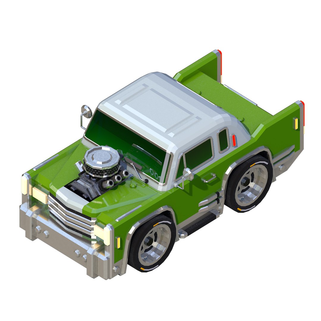 3D Drag Racer - Green Model - TurboSquid 2133661