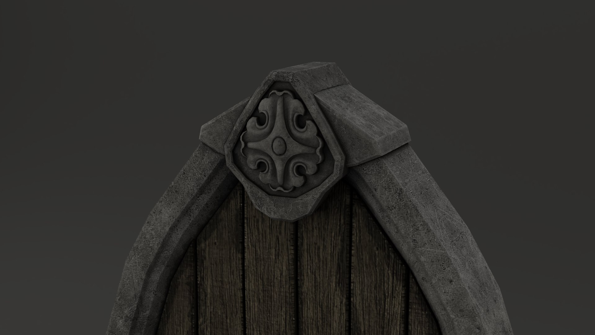 3D Medieval Door Stone Ornament Arched 3D Model - TurboSquid 1741429