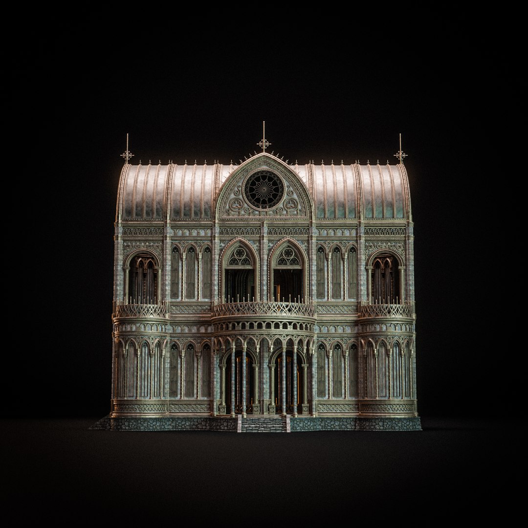GOTHIC MODULAR BUILDING 8 3D Model - TurboSquid 2315110