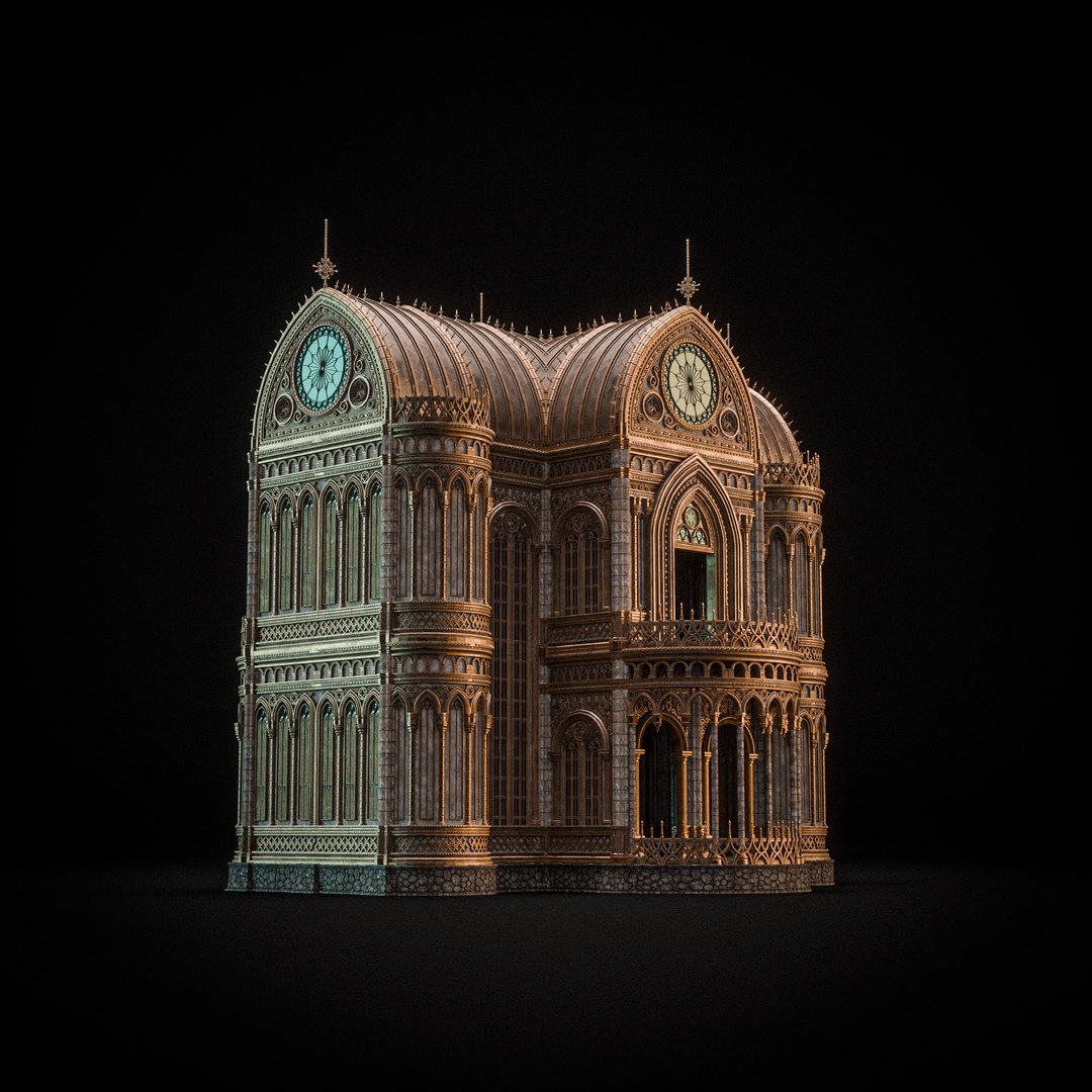 GOTHIC MODULAR BUILDING 8 3D Model - TurboSquid 2315110
