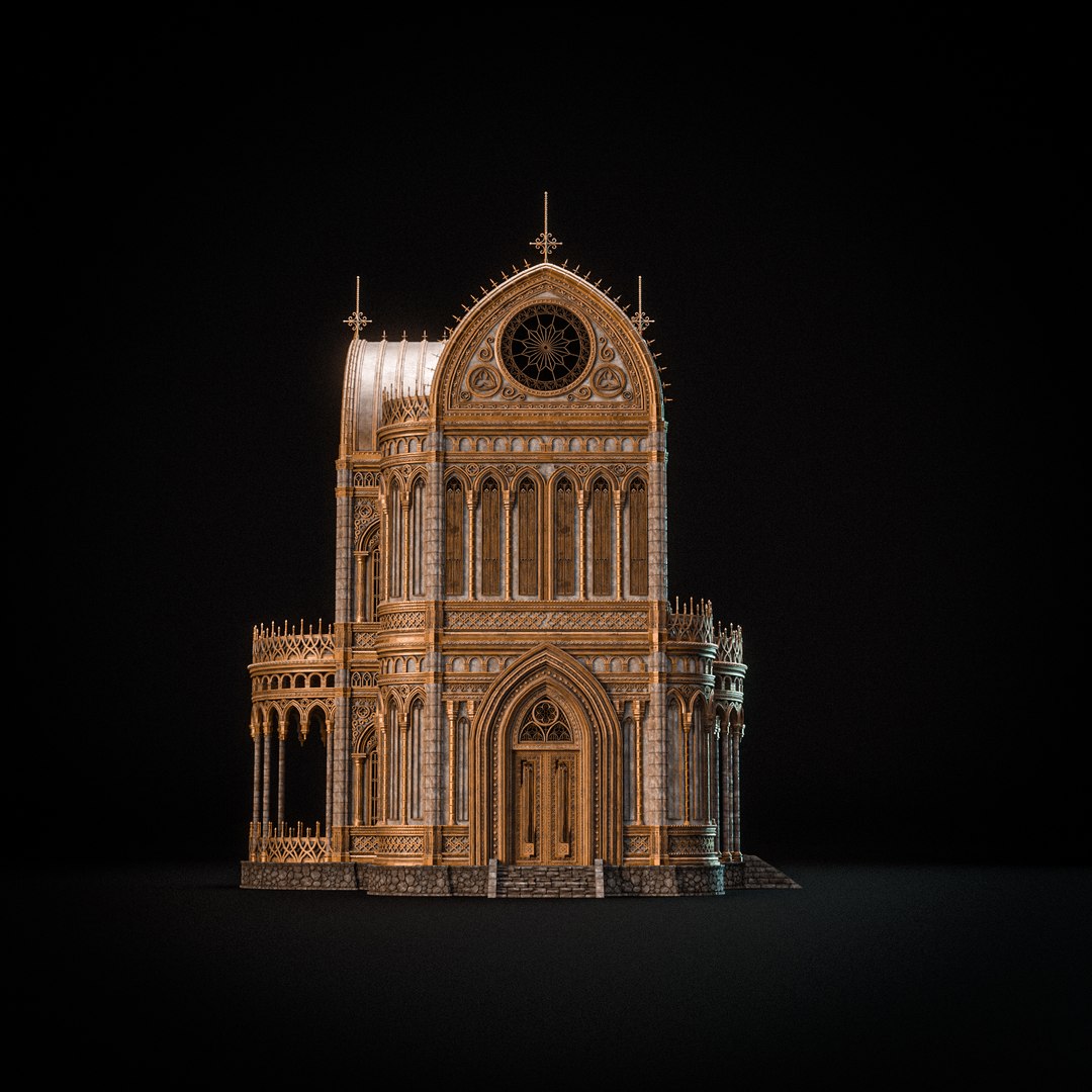 GOTHIC MODULAR BUILDING 8 3D Model - TurboSquid 2315110