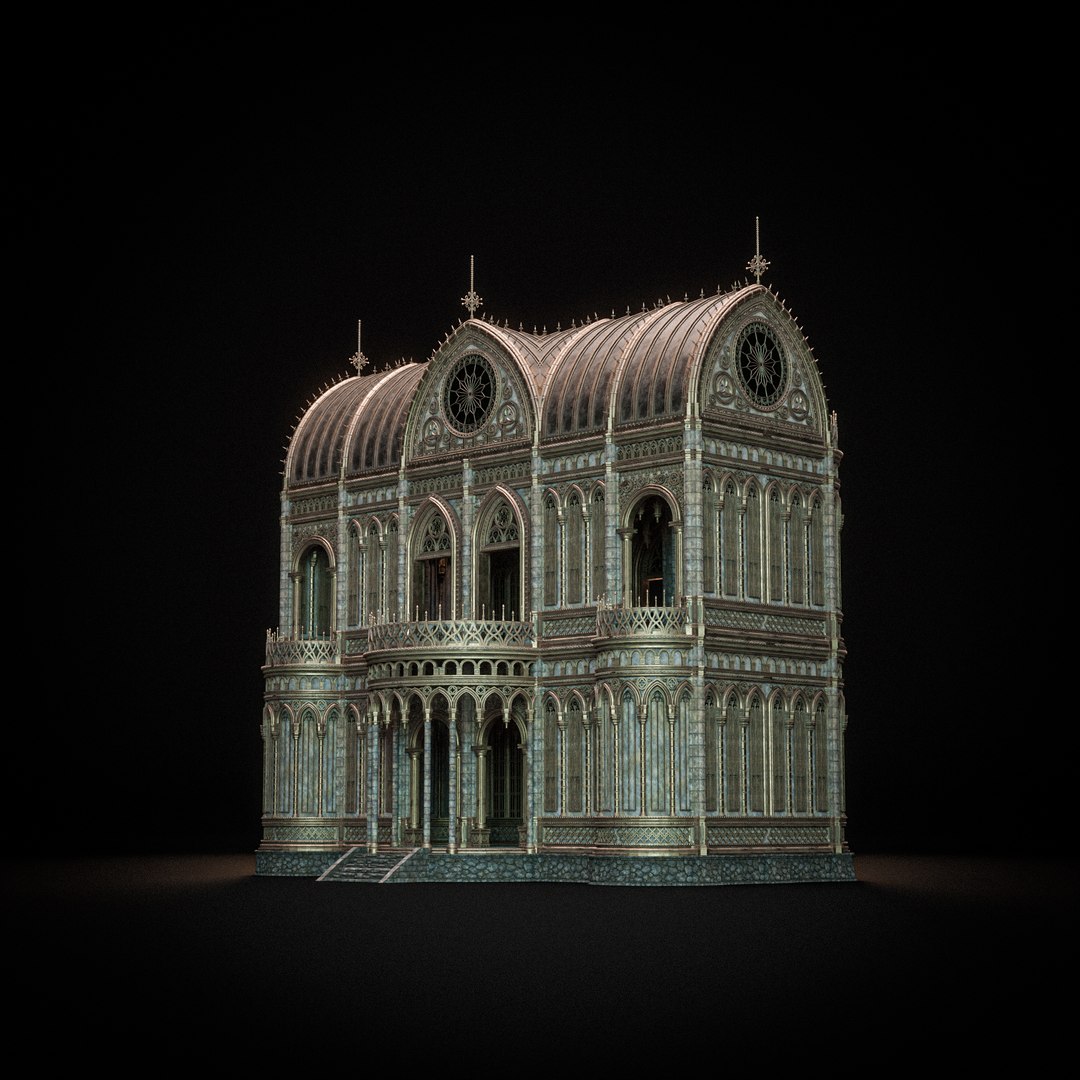 GOTHIC MODULAR BUILDING 8 3D Model - TurboSquid 2315110