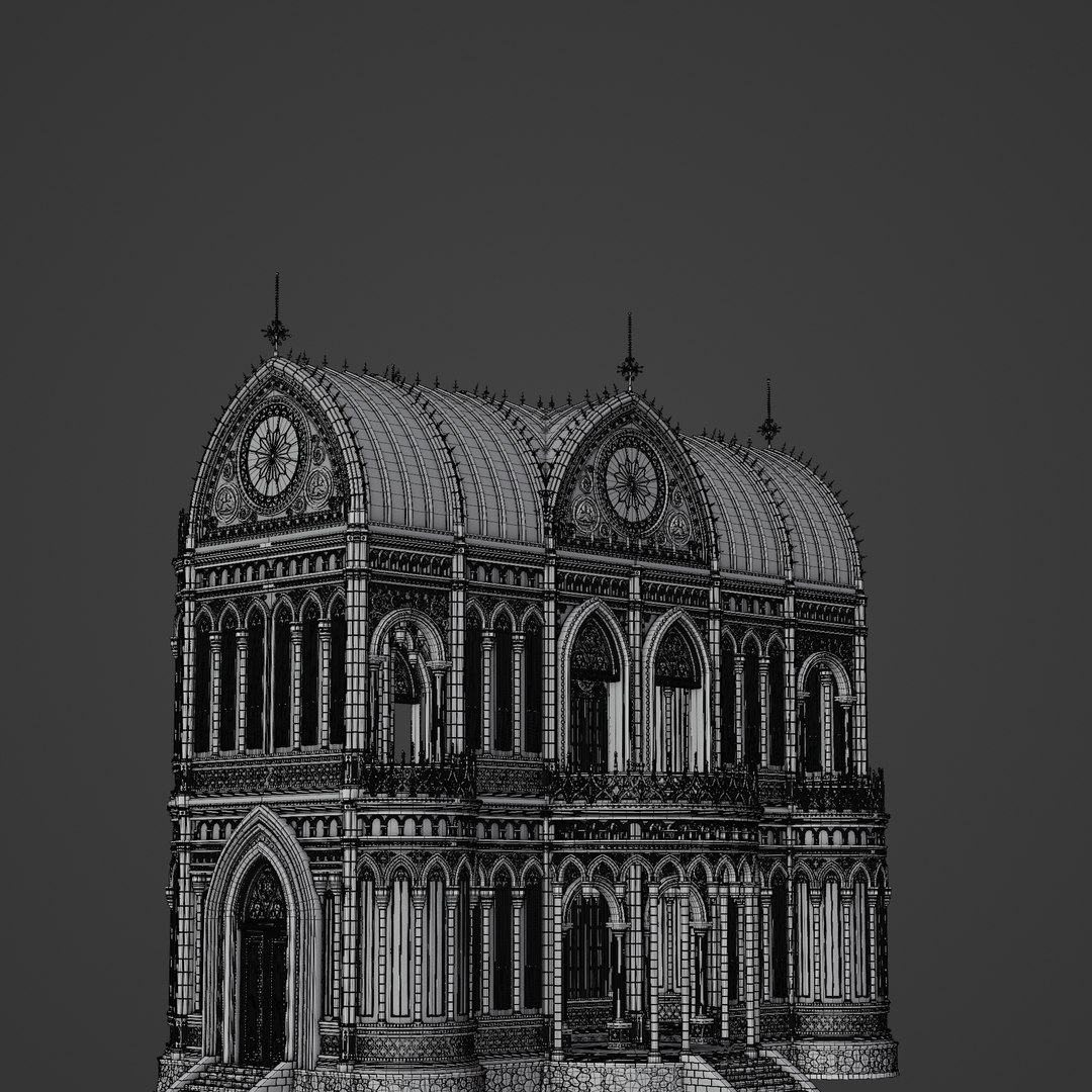 GOTHIC MODULAR BUILDING 8 3D Model - TurboSquid 2315110
