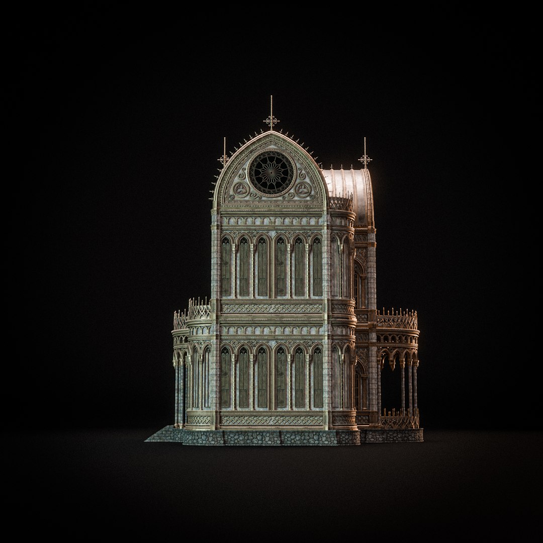 GOTHIC MODULAR BUILDING 8 3D Model - TurboSquid 2315110