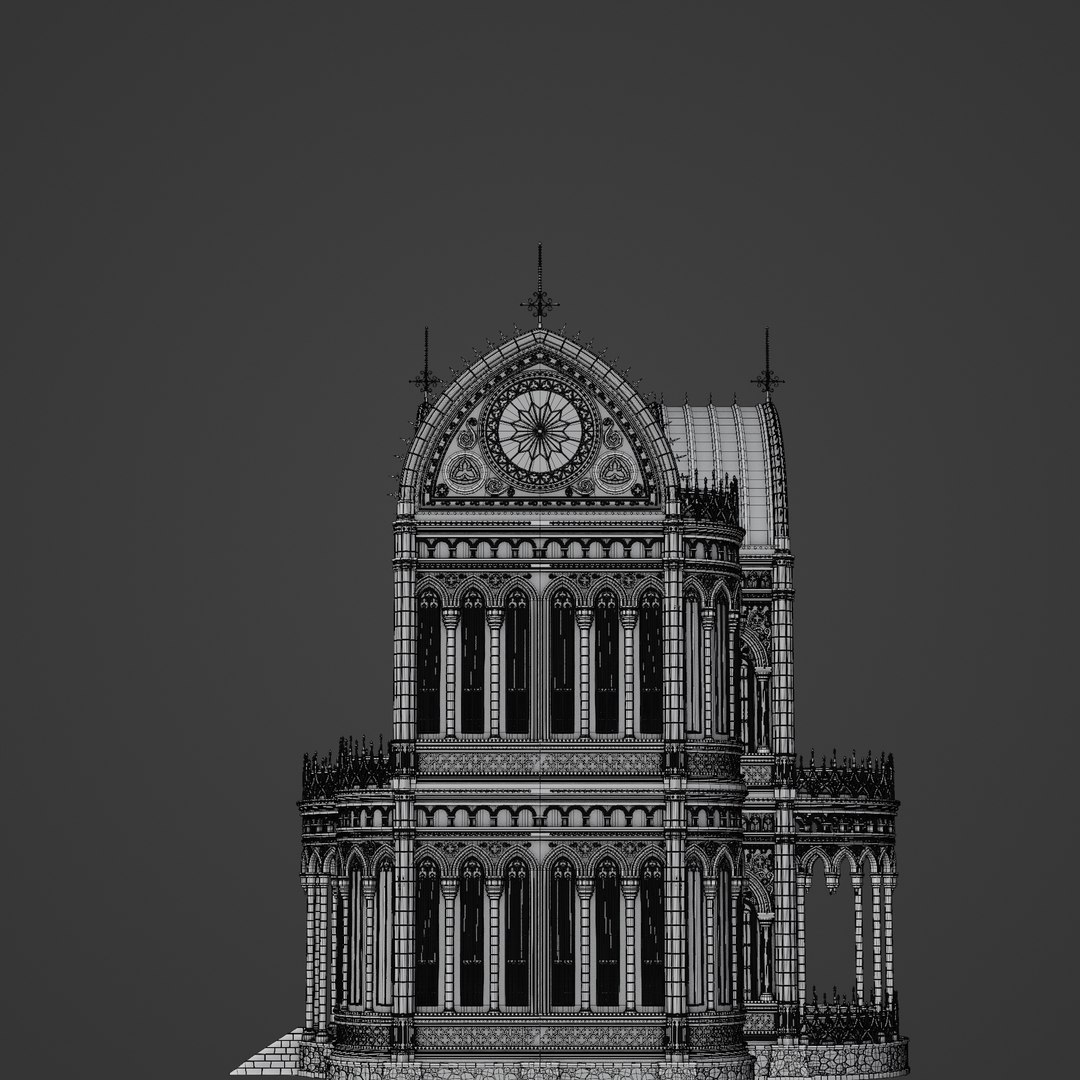 GOTHIC MODULAR BUILDING 8 3D Model - TurboSquid 2315110
