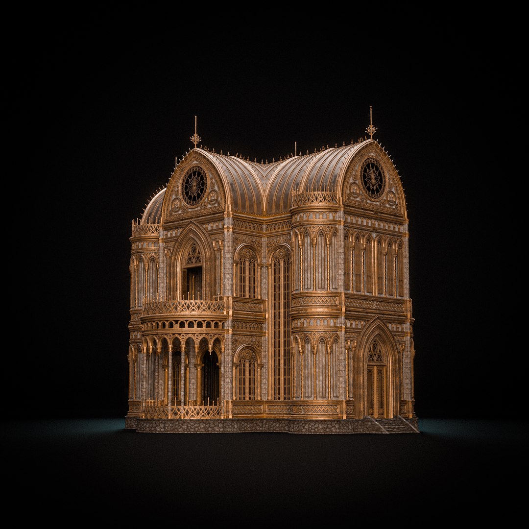 GOTHIC MODULAR BUILDING 8 3D Model - TurboSquid 2315110