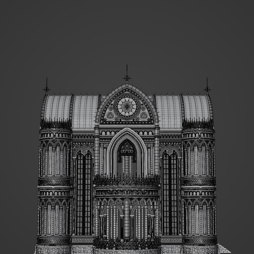 GOTHIC MODULAR BUILDING 8 3D Model - TurboSquid 2315110