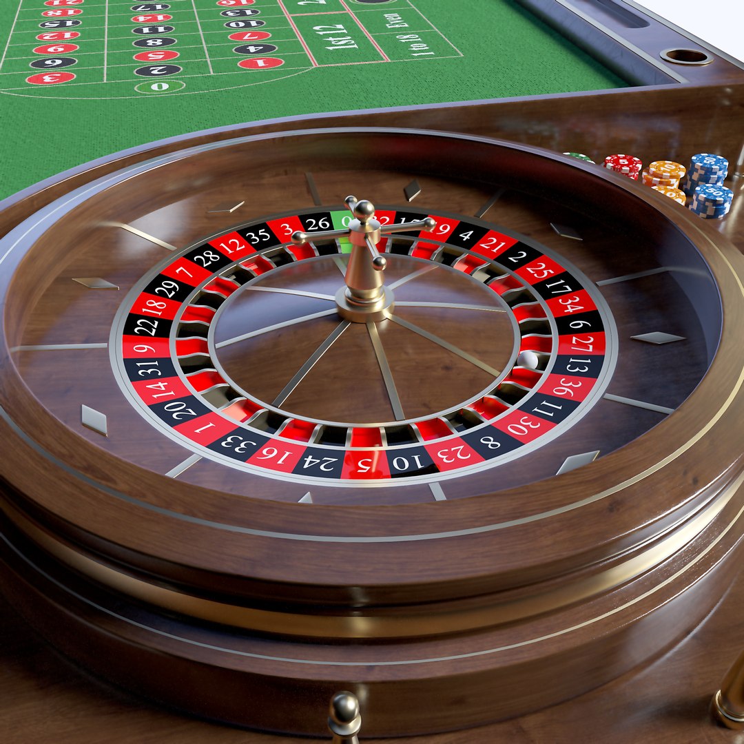Casino Roulette Table 3D Model - TurboSquid 1717764