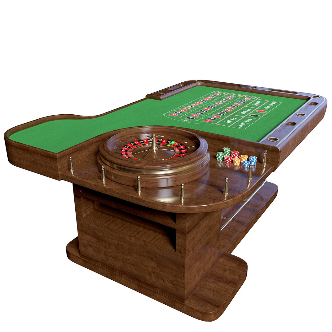 Casino Roulette Table 3D Model - TurboSquid 1717764