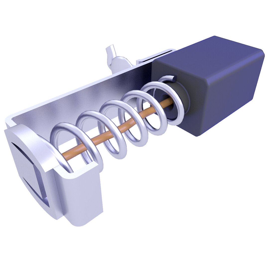 Carbon Brush Spring 1 3D Model - TurboSquid 2257207