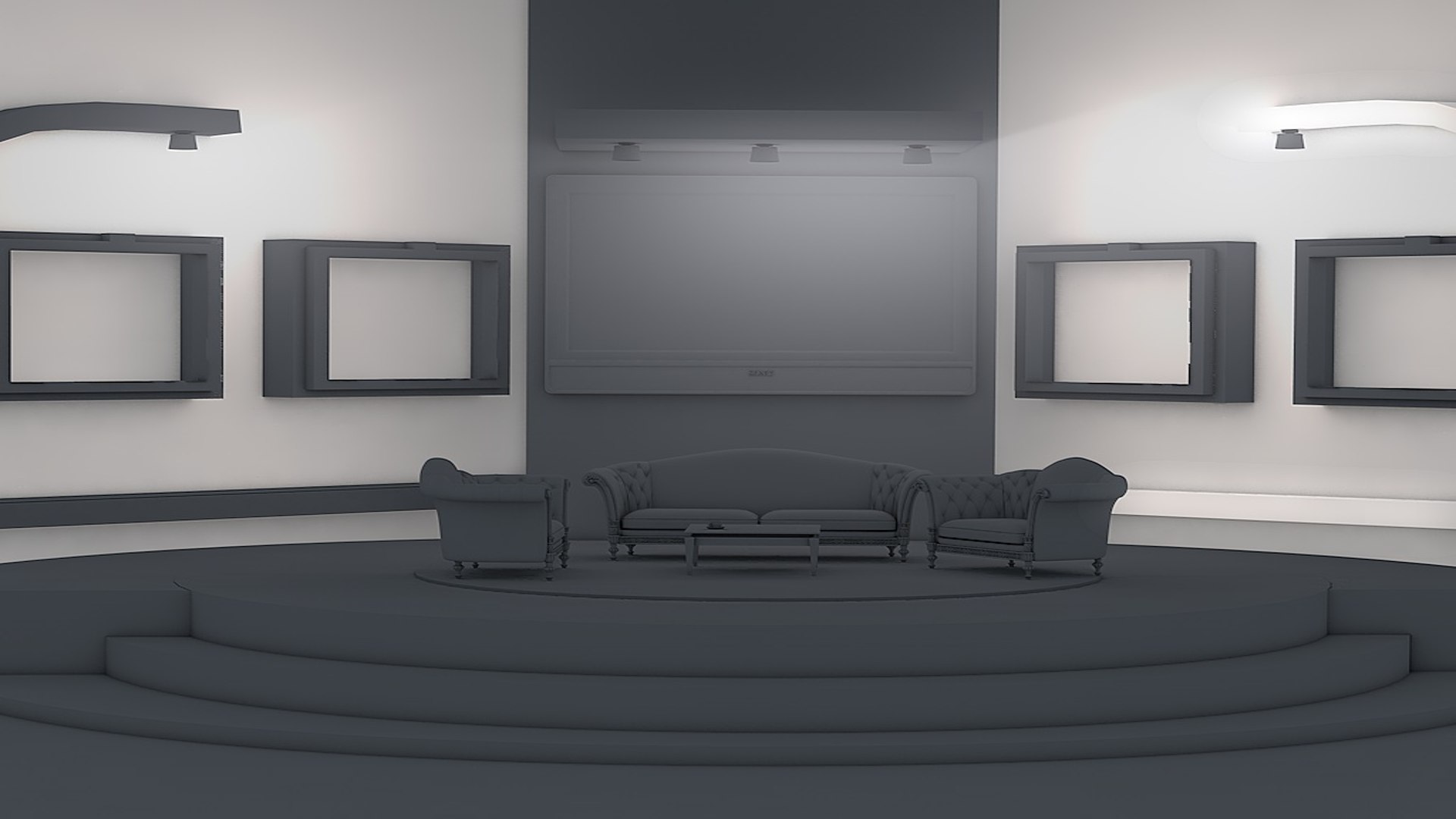 Talk Room 3D Model - TurboSquid 1298387